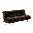 Marbelle Contemporary Sofa Futon Withplush Flannelette Fabric ...