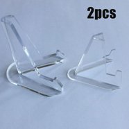 Uxcell 2.5" x 2.5" x 1" Acrylic Display Stands, 2 Pack Display Easel ...