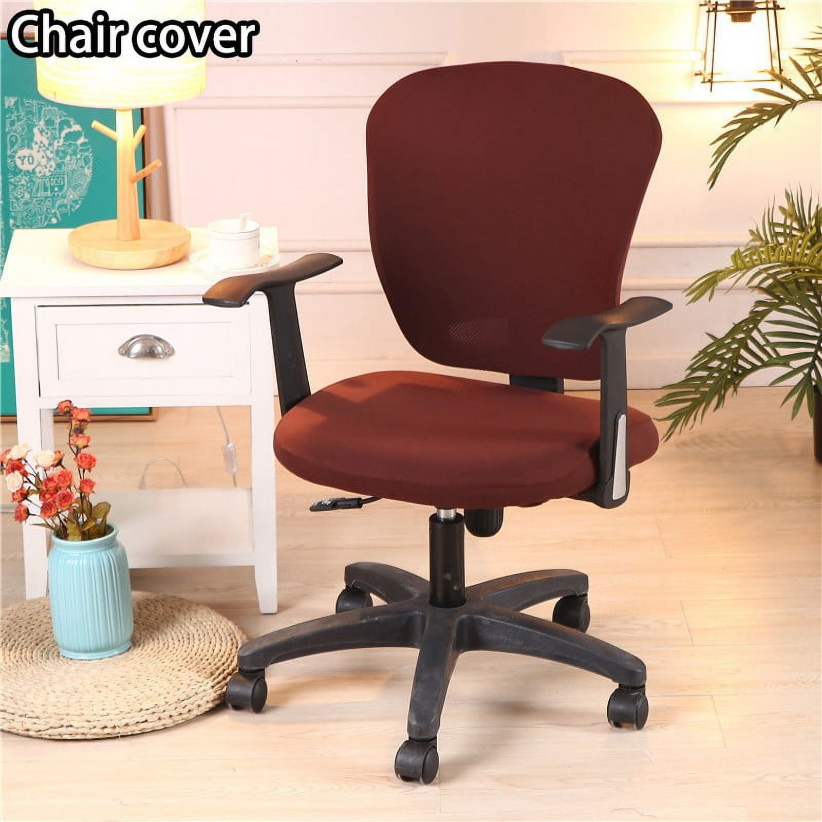 Marbhall Office Chair Covers Stretch Washable Computer Chair Slipcovers ...