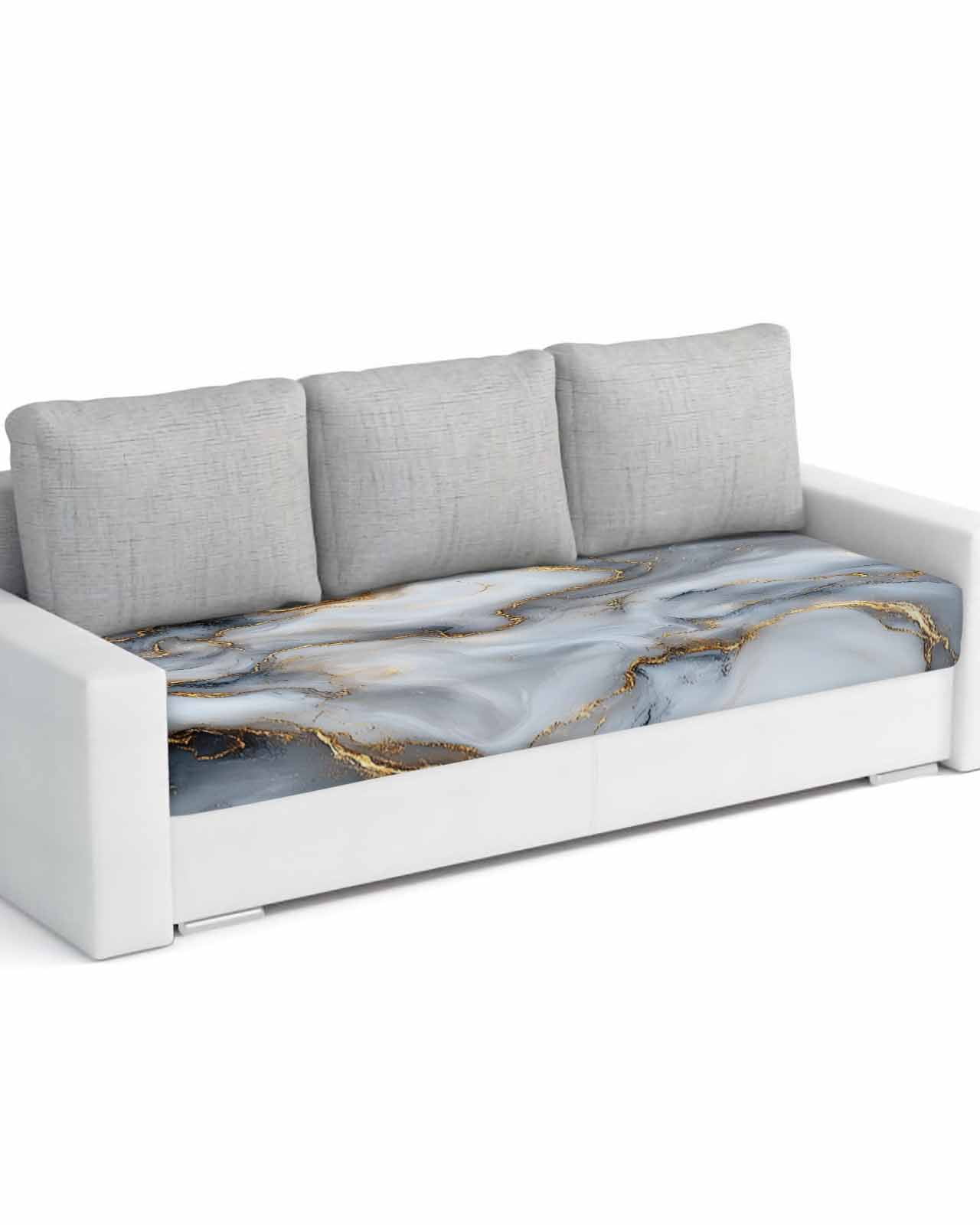 Marble Abstract Sofa Couch Cushion Covers Washable, Removable ...
