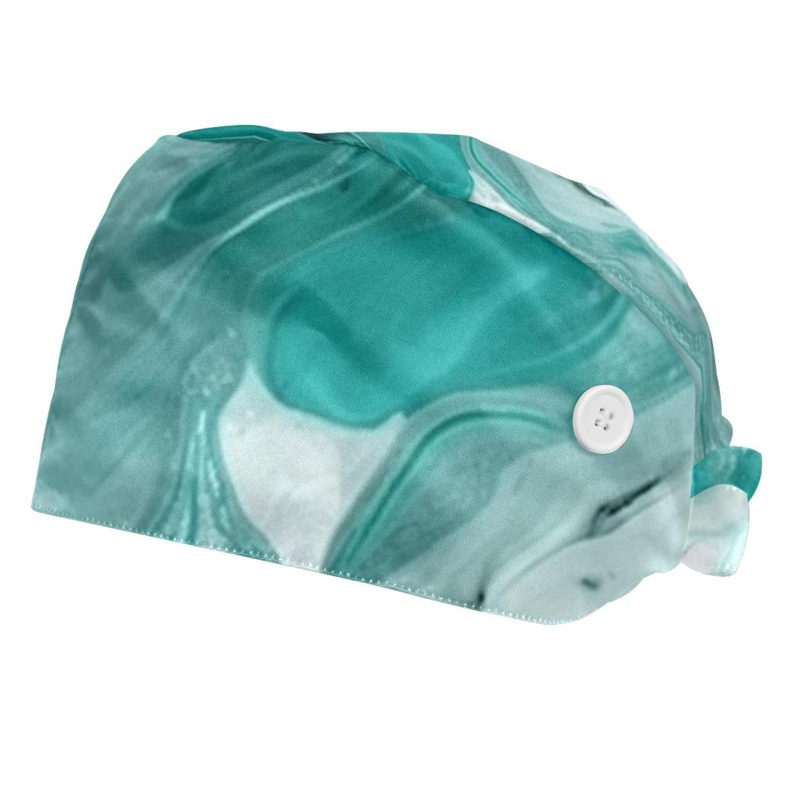 Marble Adjustable Working Caps, Working Caps for Women Men,2 Packs ...