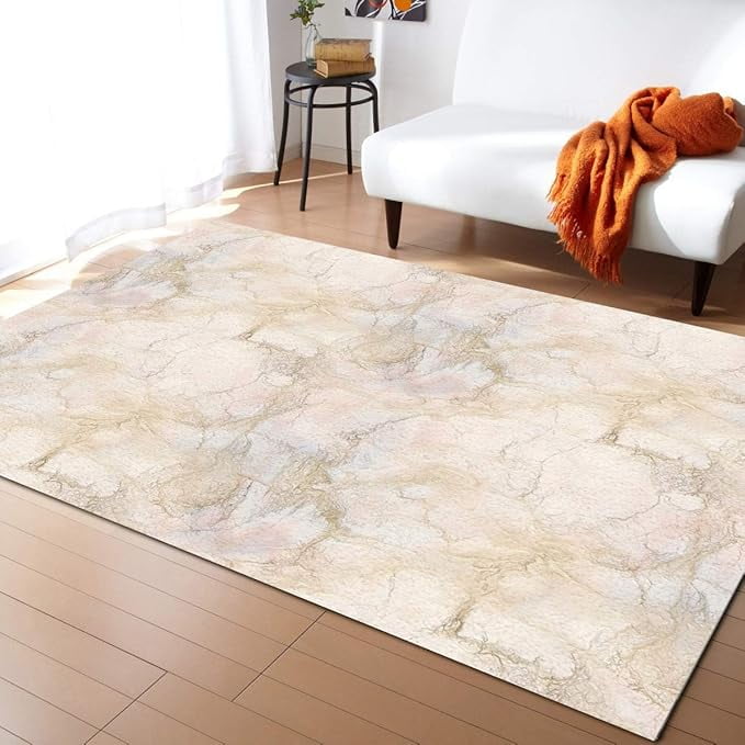 Marble And Granite Texture Area Rug, Living Room Rugs, Area Rugs For ...