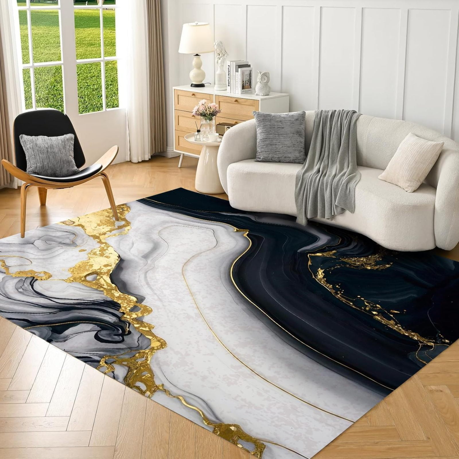 Marble Area Rug For Kids Boys Bedroom Living Room And Playroom, 3D ...