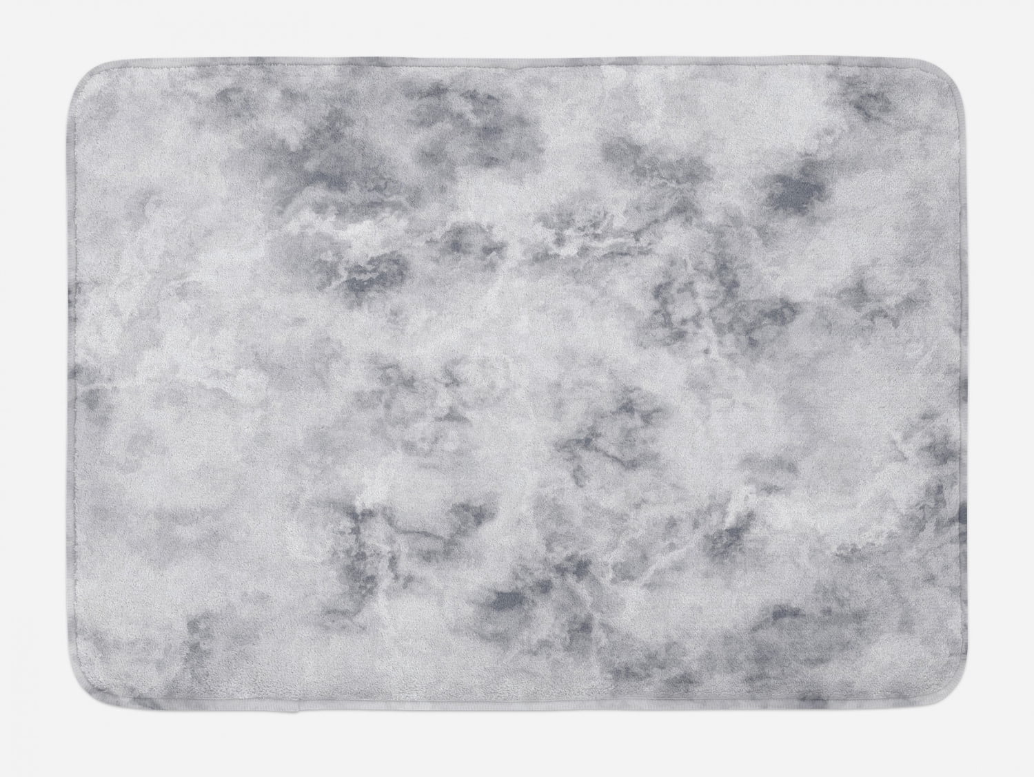 Marble Bath Mat, Granite Surface Pattern with Stormy Details Natural ...