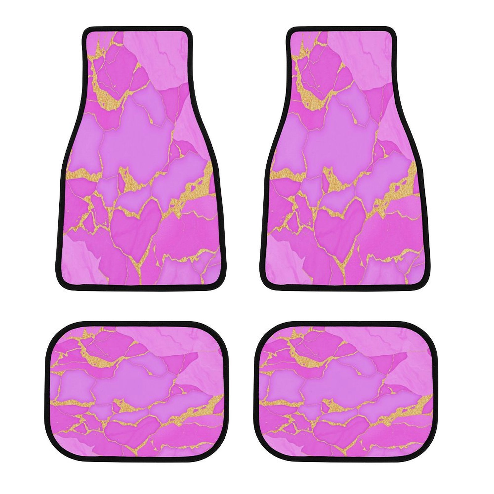 Marble Car Floor Mats 4 Pieces Car Floor Mats Full Set, All Weather ...