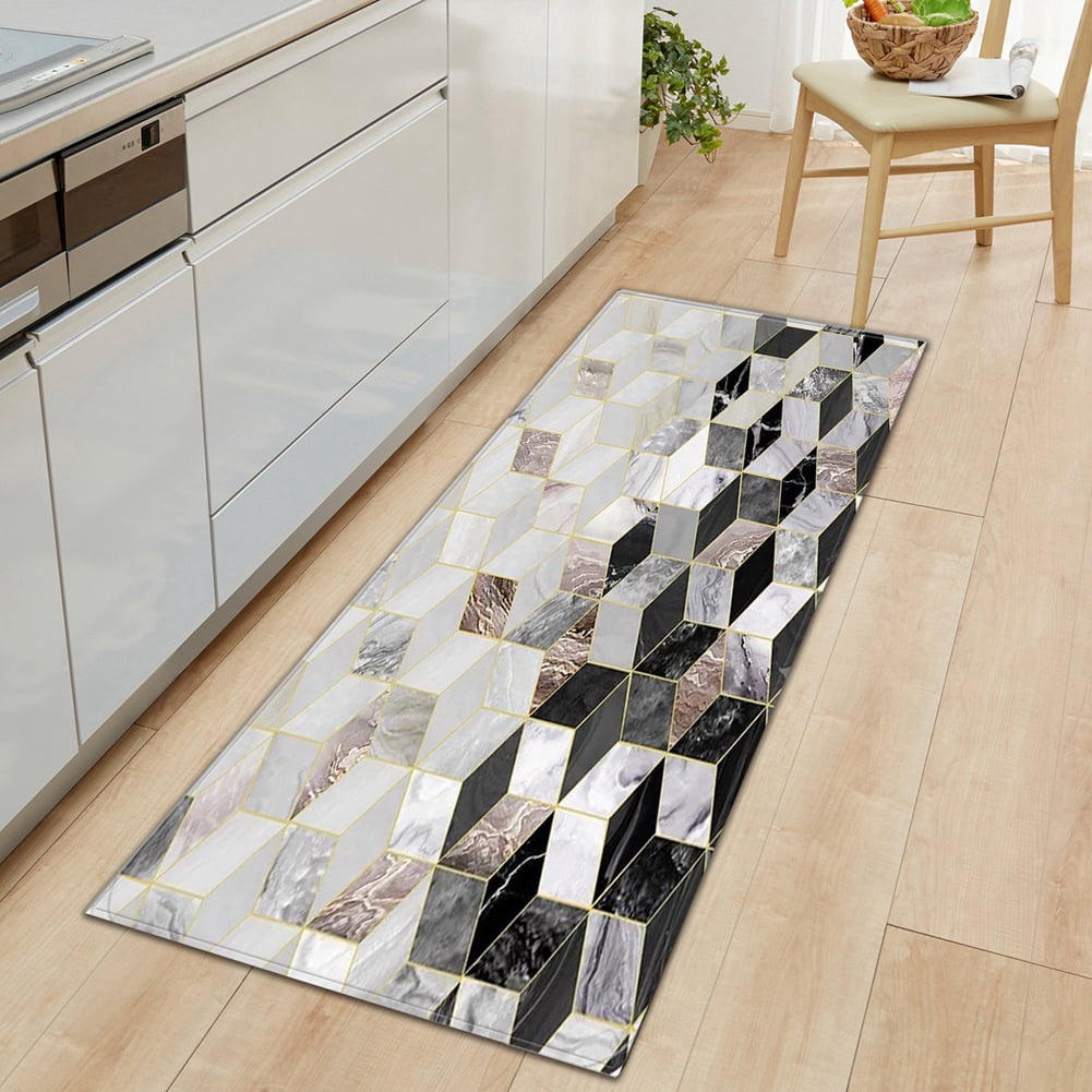 Marble Carpet Long Strip Floor Mats Stone Pattern Theme Door Matssuper ...