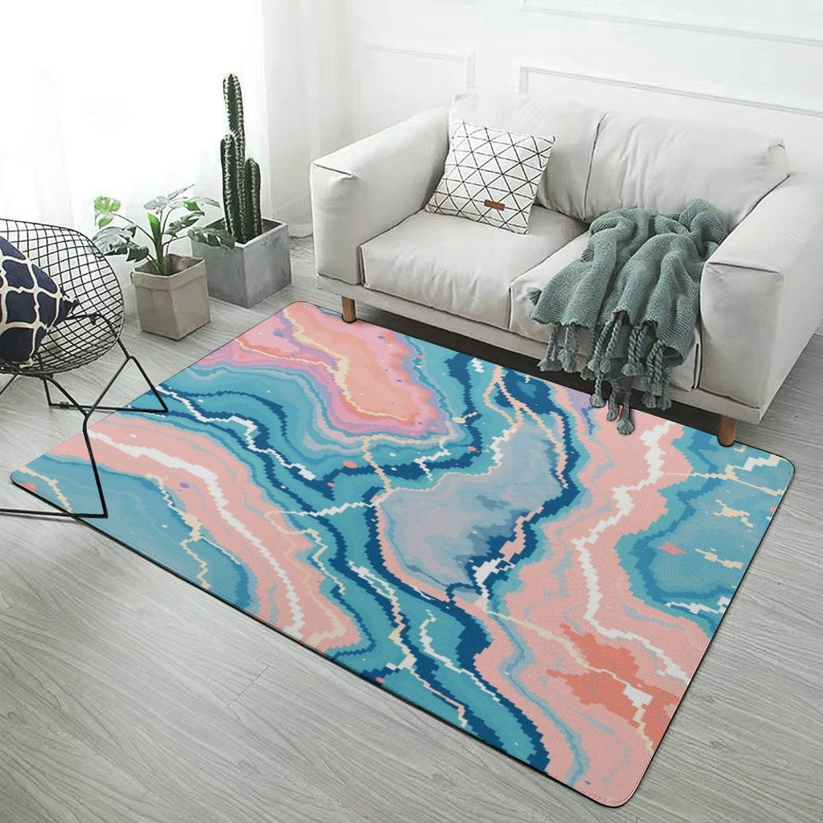 Marble Carpet for Living Room Luxury Home Rations Sofa Coffee Table ...