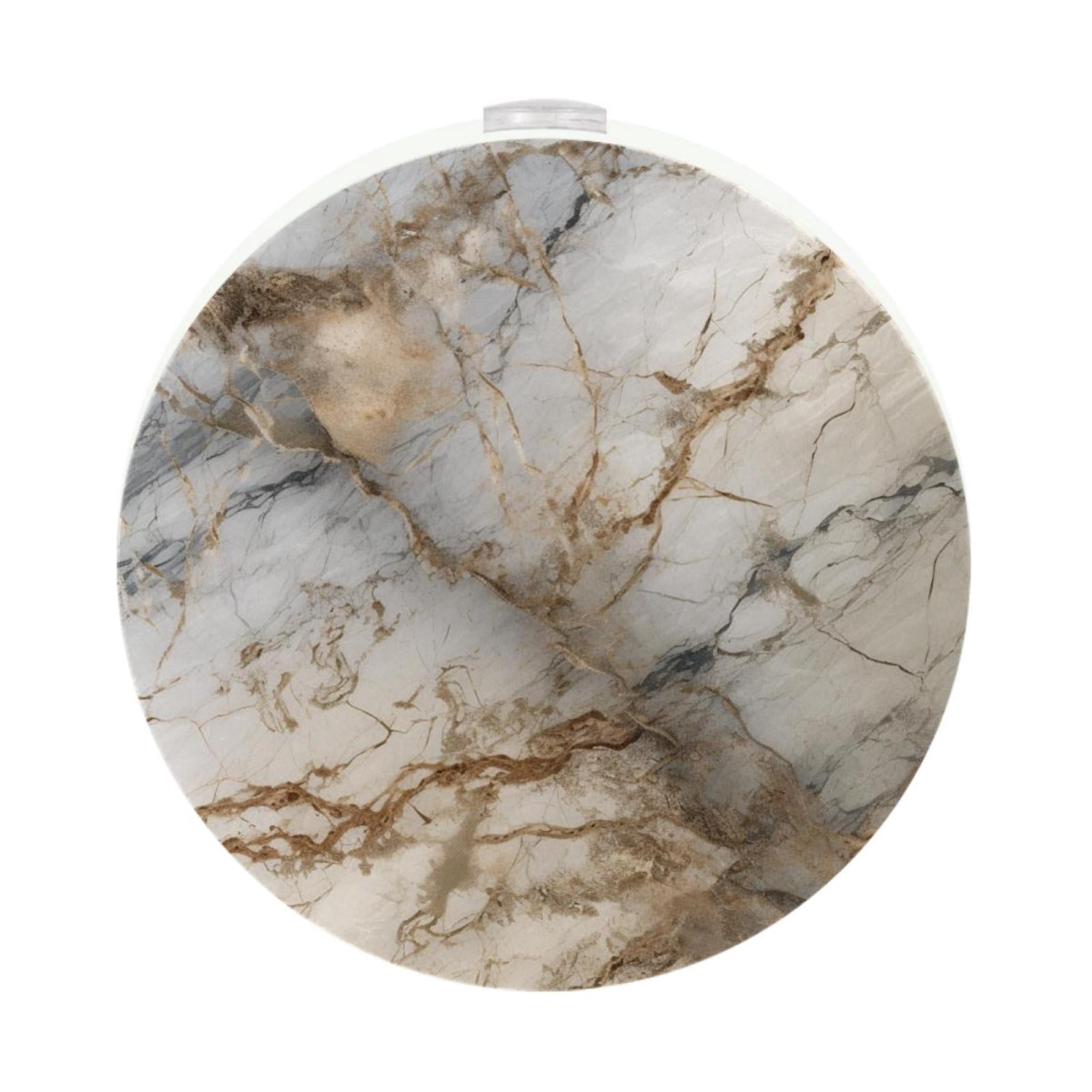 Marble Circular Night Light - Two Pack Wall Light, Small LED Lights ...