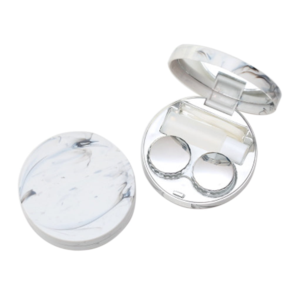Marble Contact Lens Case Colored Contact Lens Box Holder Container with ...