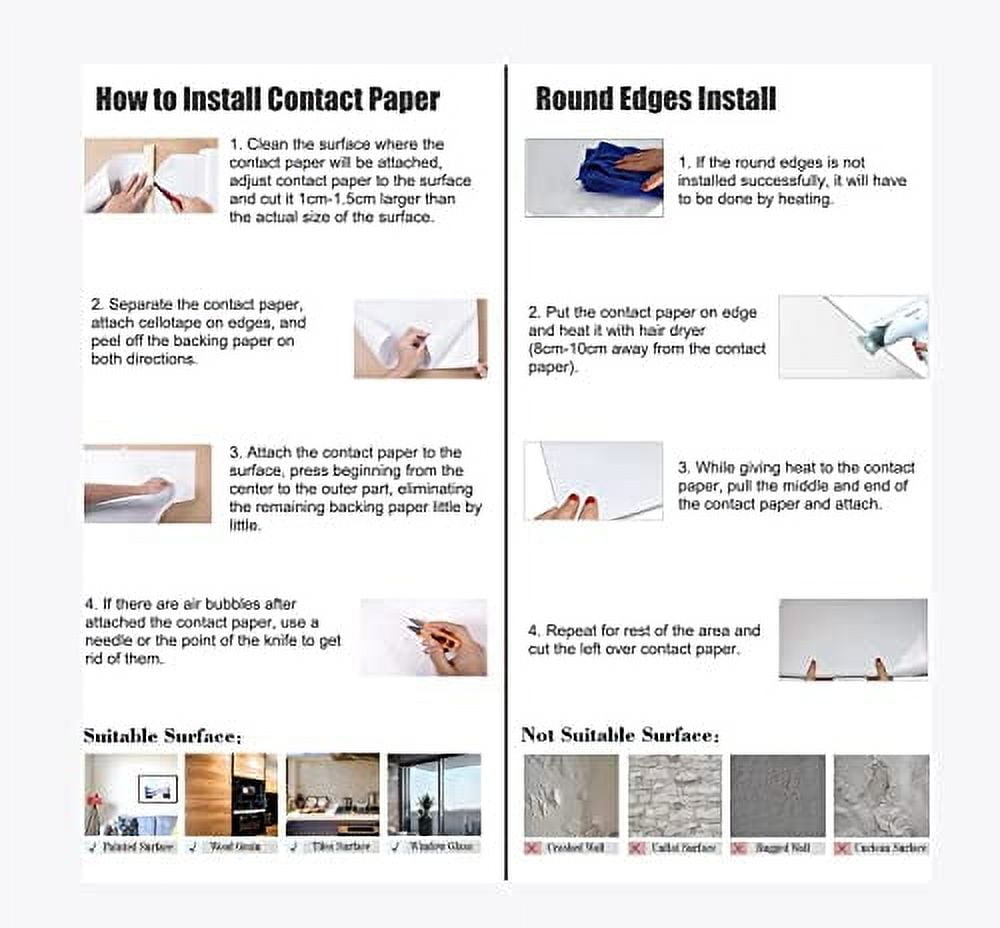 Marble Counter Top Covers,Kitchen Stickers Wall Decor,Self-Adhesive ...