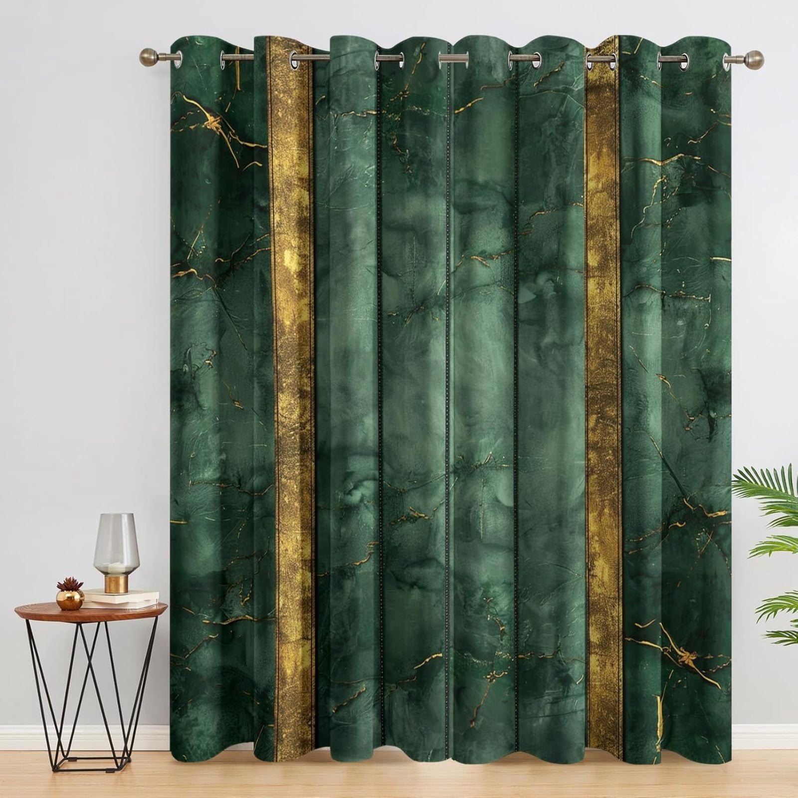 Marble Curtains For Living Room, Modern Abstract Blackout Curtains For ...
