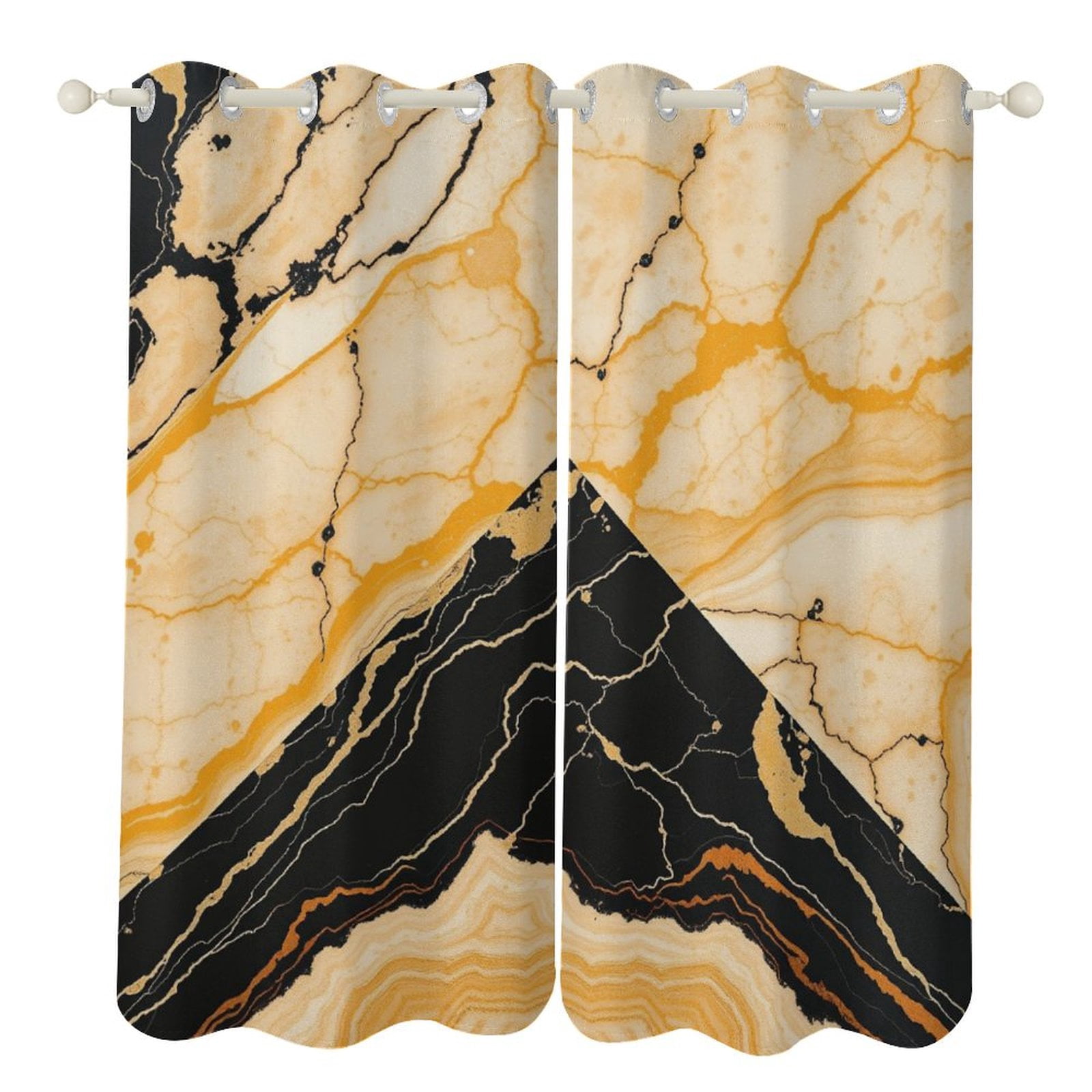 Marble Curtains for Bedroom Living Room Drapes Kitchen Room Window ...