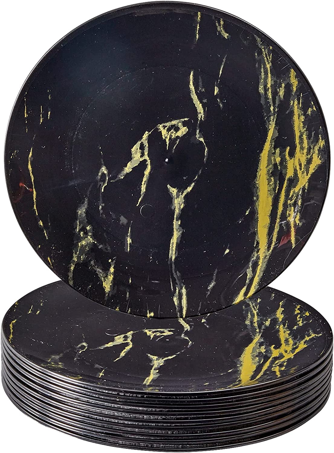 Marble Design Disposable Dinner Plates For Party (10 Pc) Heavy Duty ...