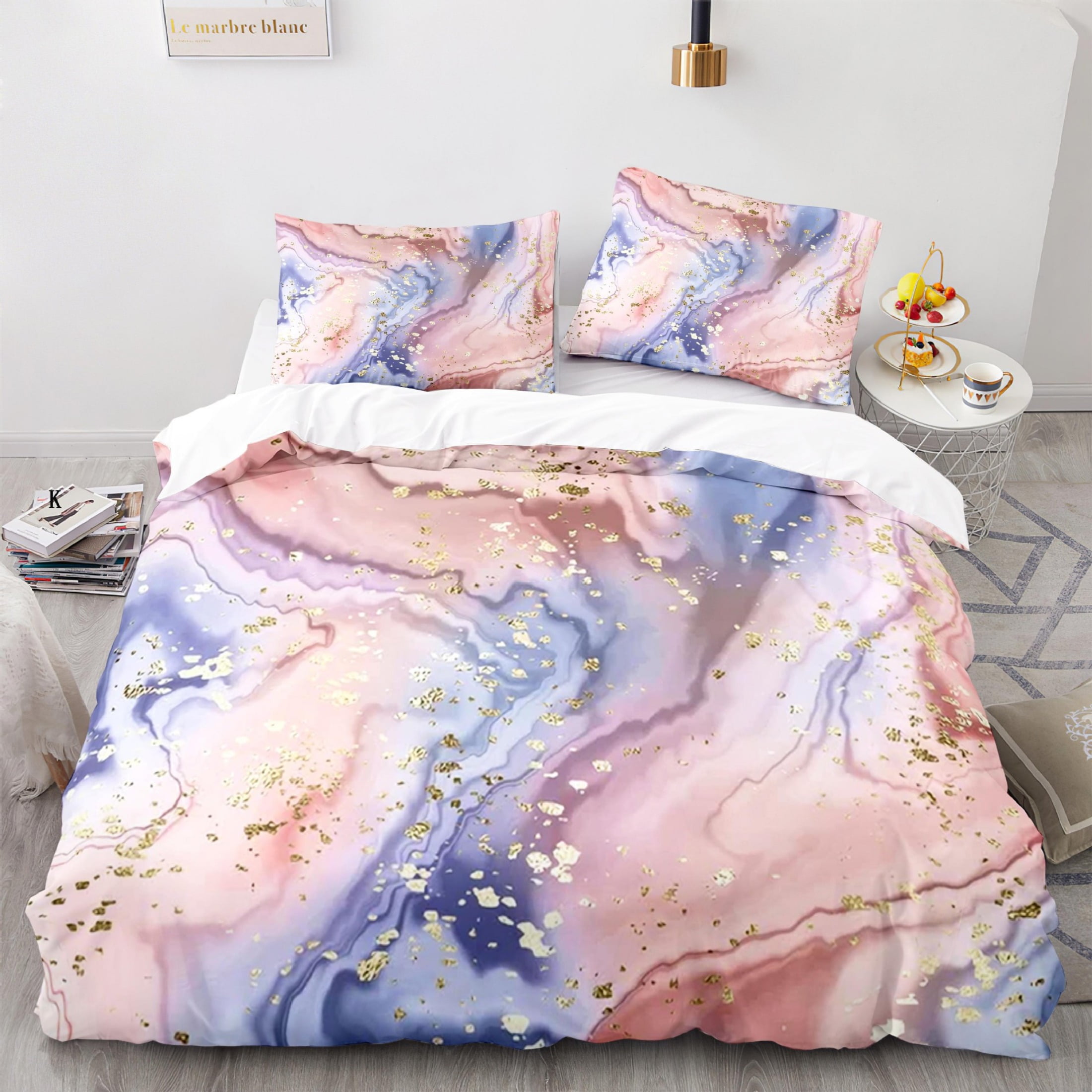 Marble Duvet Cover Set Bedding Set Stone Marble Comforter Cover For ...