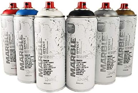 Marble Effect Spray Paint 400mL Set of 6 Main Colors - Walmart.com