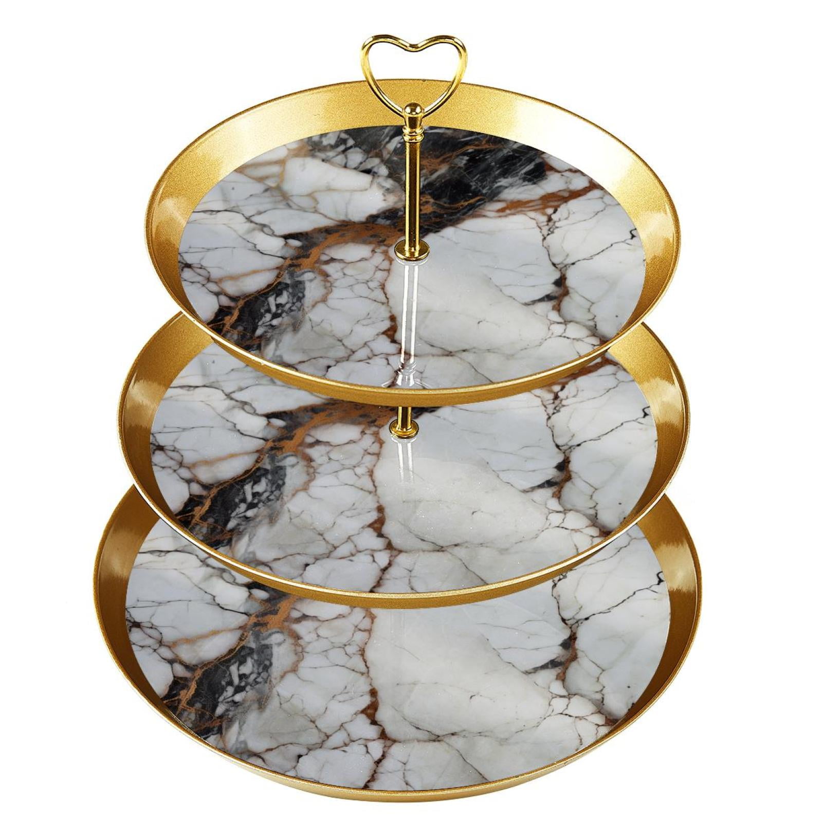 Marble Elegant Plastic Discs Earring Holder with Iron Pillars | 32cm ...