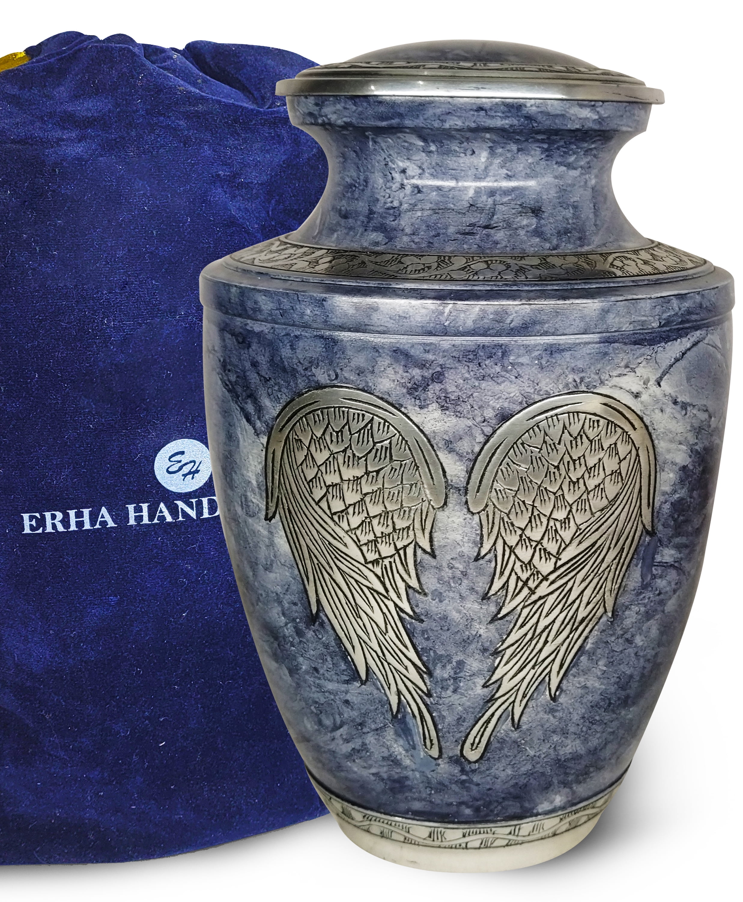 Marble Finish Cremation Urns for Human Adult Ashes - Burial Funeral Urn ...
