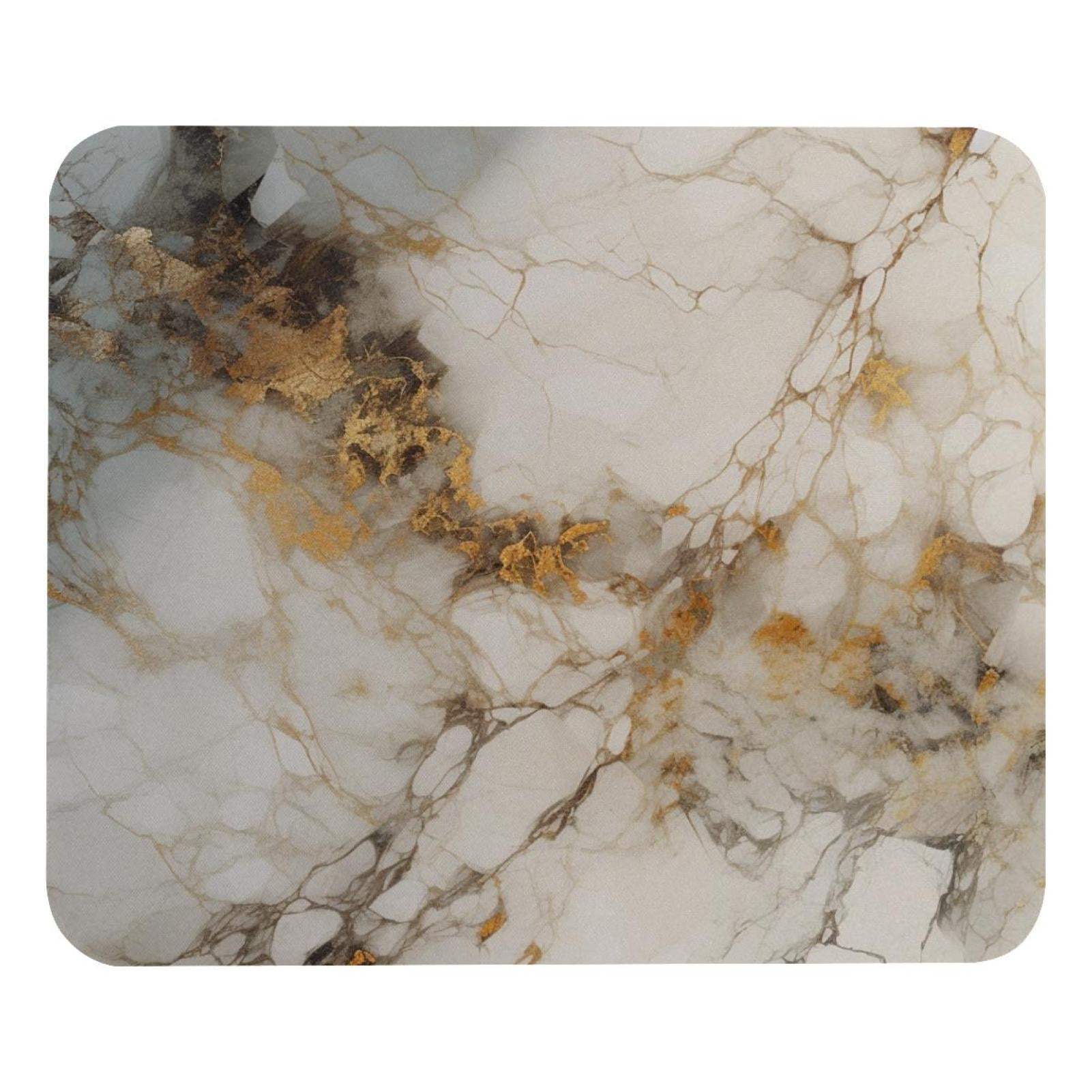 Marble Gaming Mouse Pad Desk Mat, Square 8.3x9.8 Inch Non-Slip Rubber ...