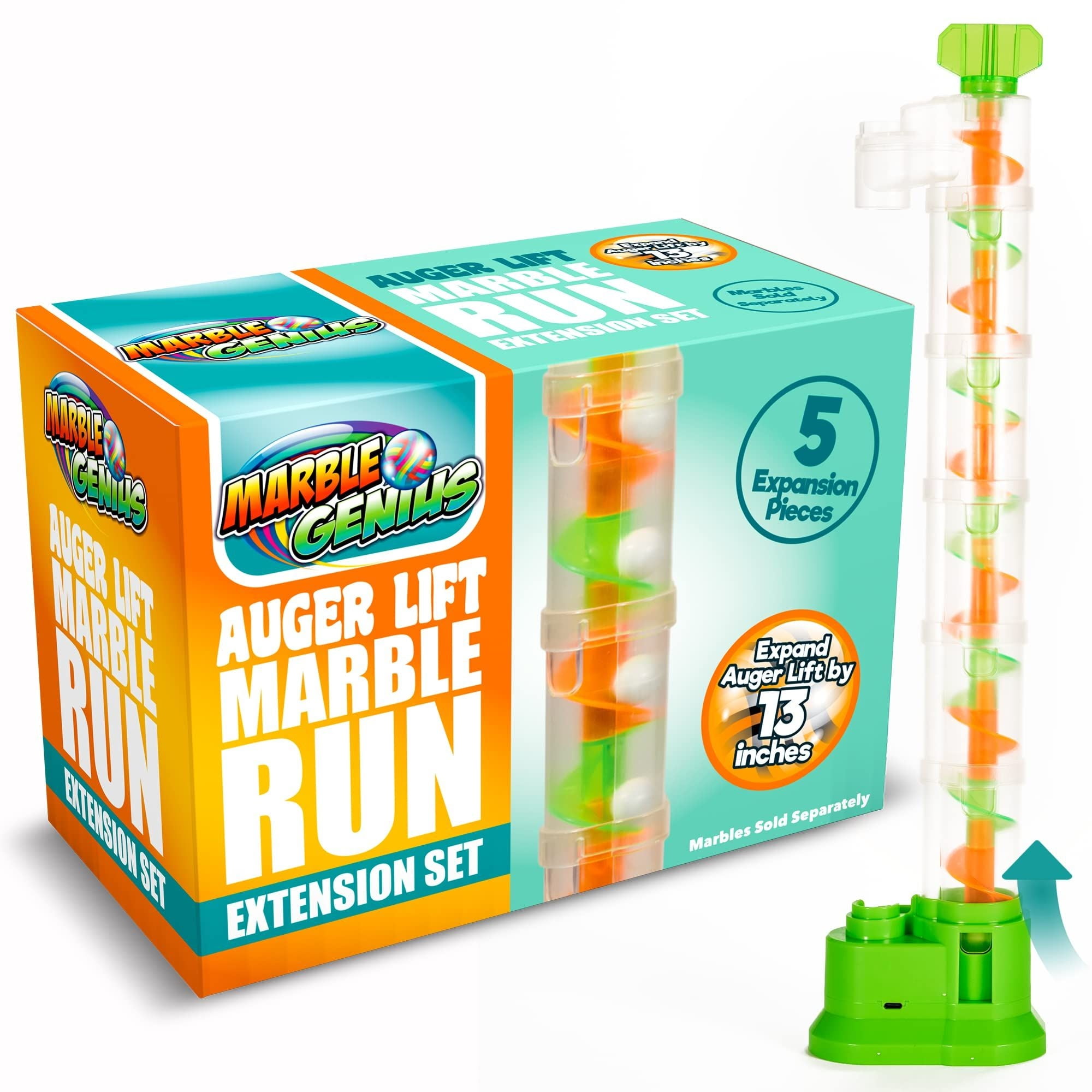 Marble Genius Auger Lift: Expandable Marble Run Accessory Set ...