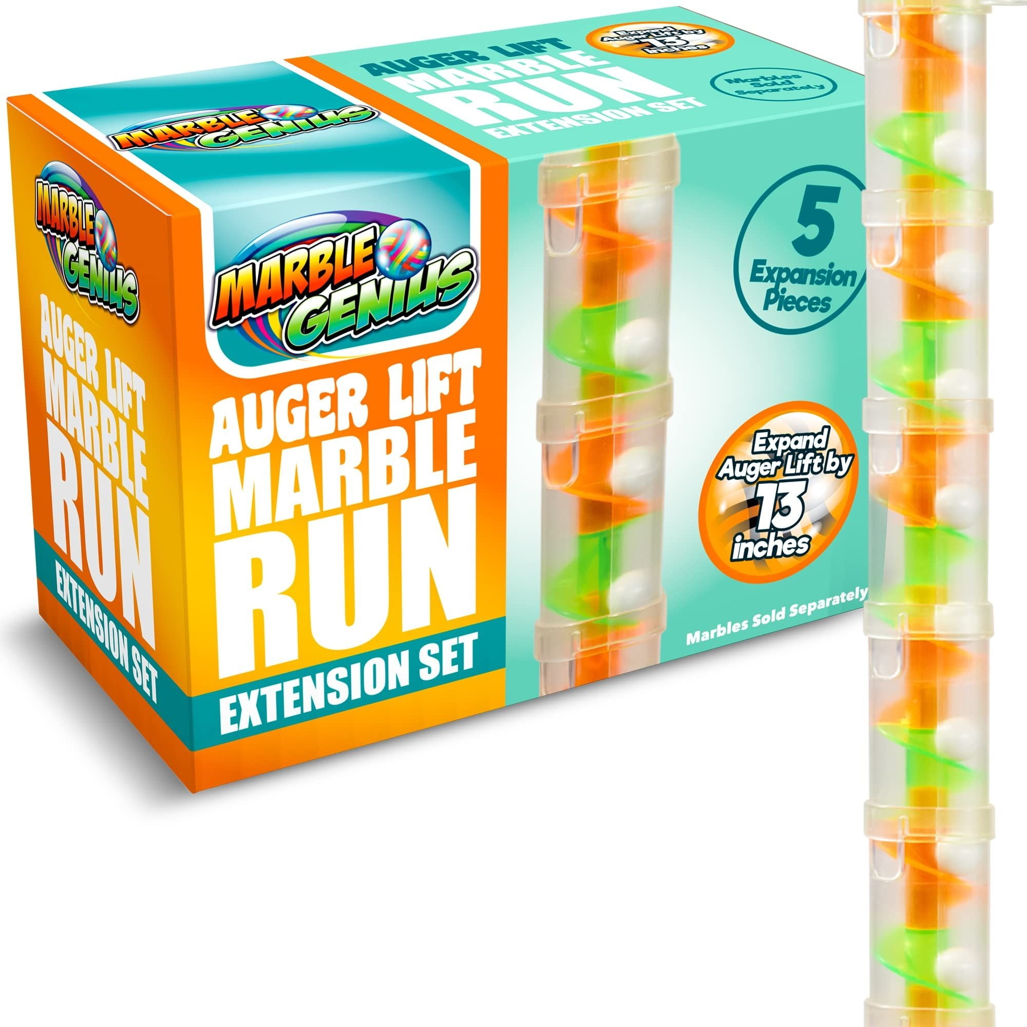 Marble Genius Auger Lift Extension, Marble Run Accessory Set Adds 13 ...