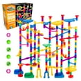 Marble Genius Glow Child's Extreme Marble Run Set - 300 Pieces with ...