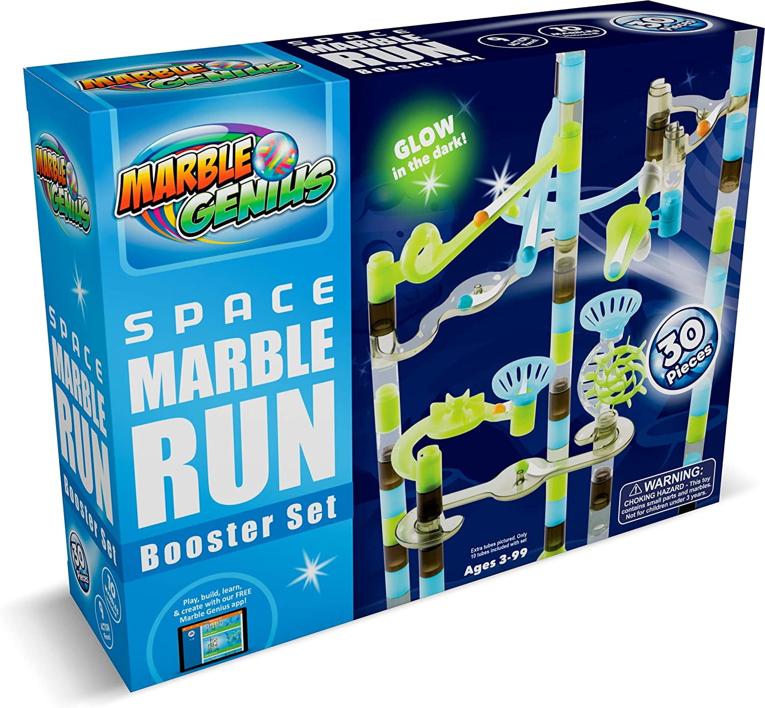 Marble Genius Marble Run Booster Set - 30 Pieces Total (10 Action ...