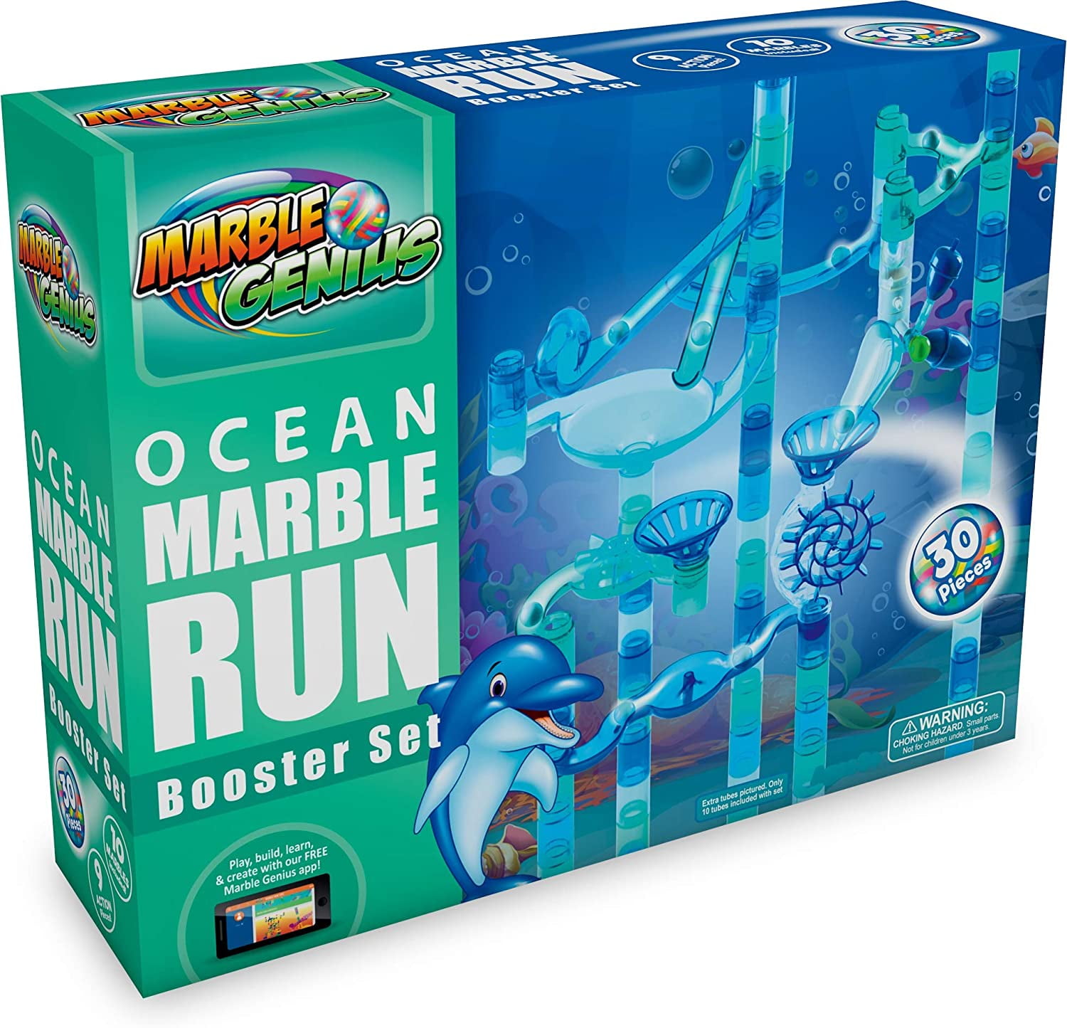 Marble Genius Marble Run Booster Set - 30 Pieces Total (10 Action ...