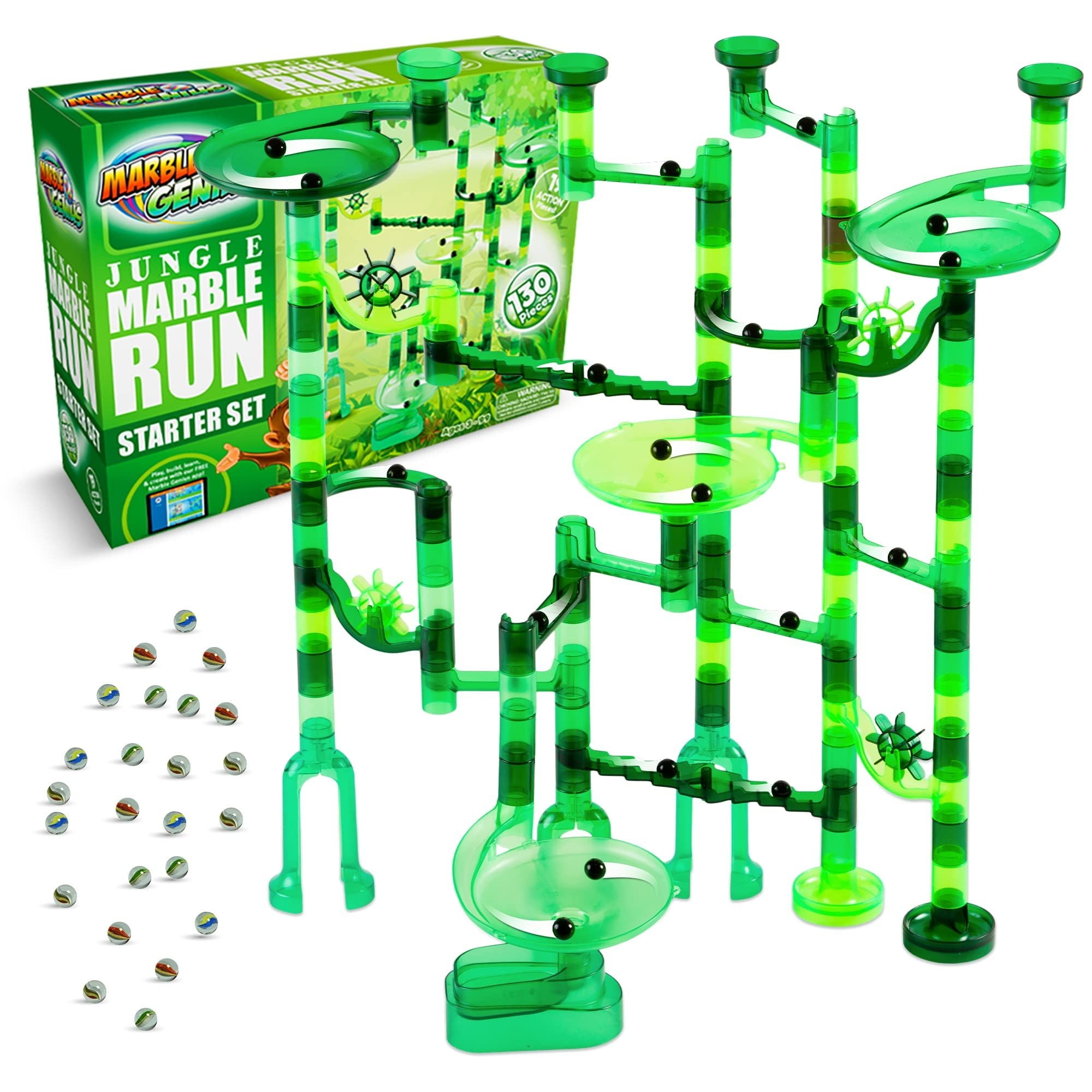 Marble Genius Marble Run Starter Set STEM Toy for Kids Ages 4 - 12 ...
