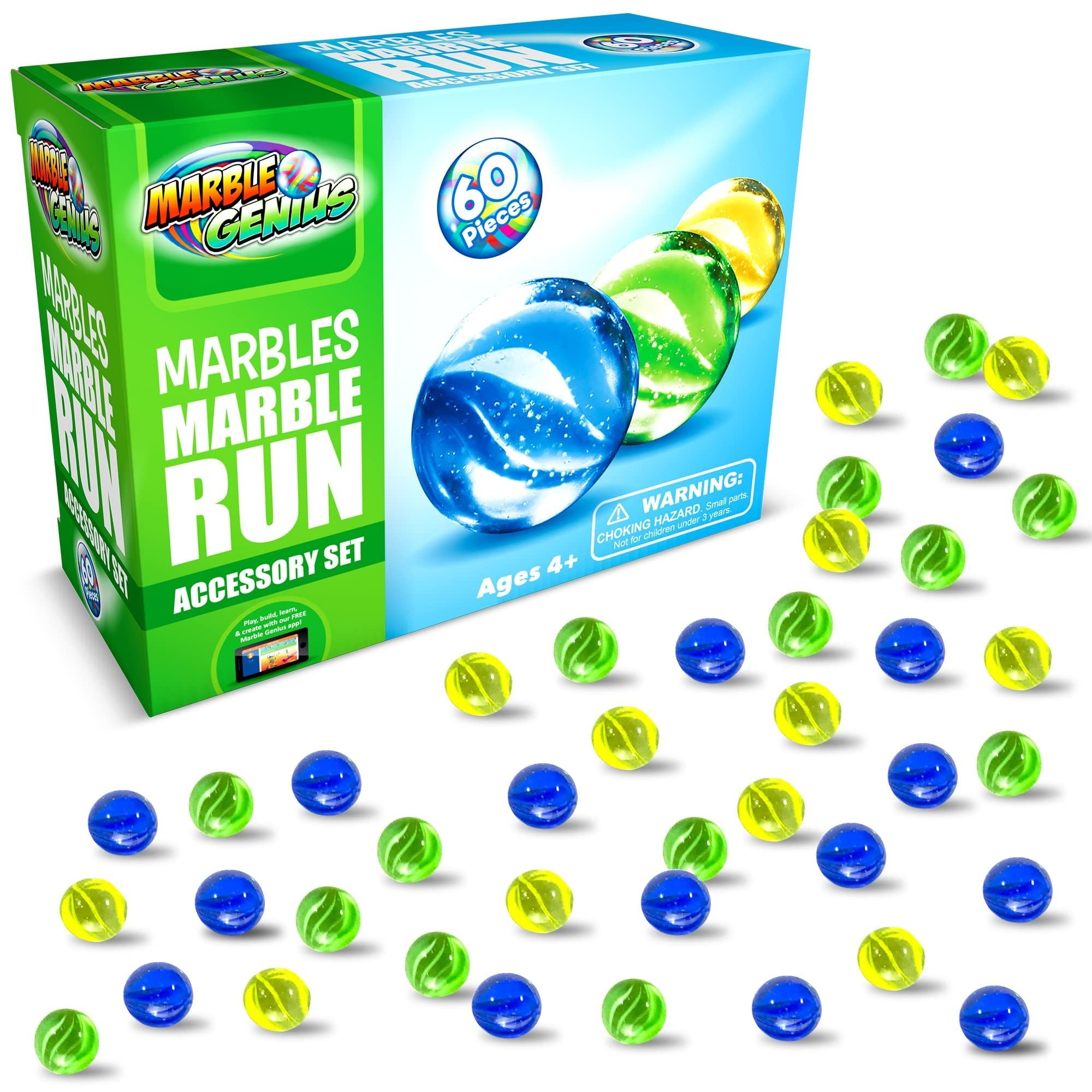 Marble Genius Marbles Accessory Add-On (60 Pieces) - High-Quality ...
