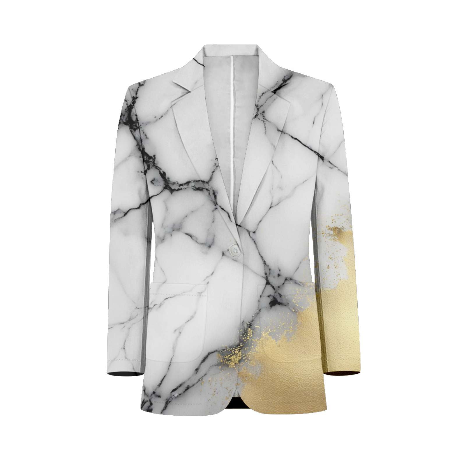 Marble Gold Foil Texture Mens Suits Shawl Collar Slim Fit Suit Mens ...