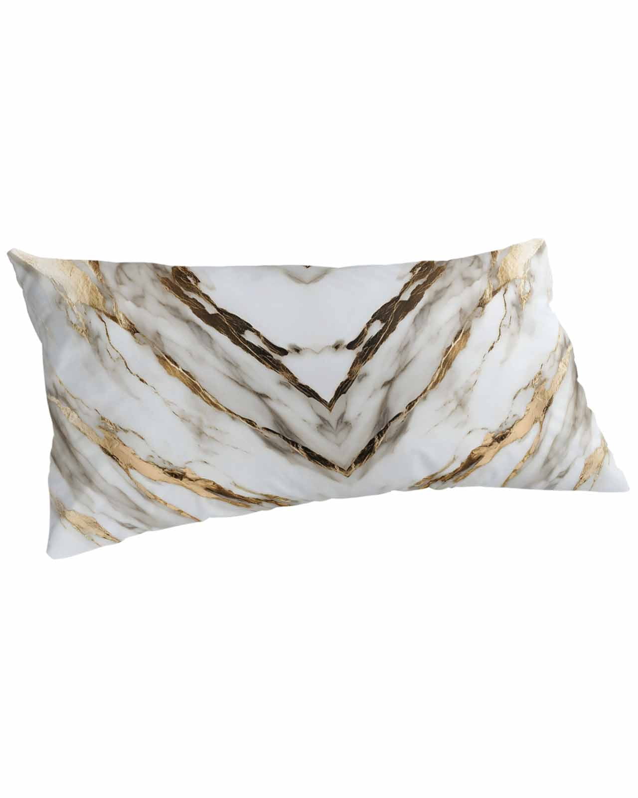 Marble Grey White Pillow Covers King Size, Abstract Cracked Crystal ...