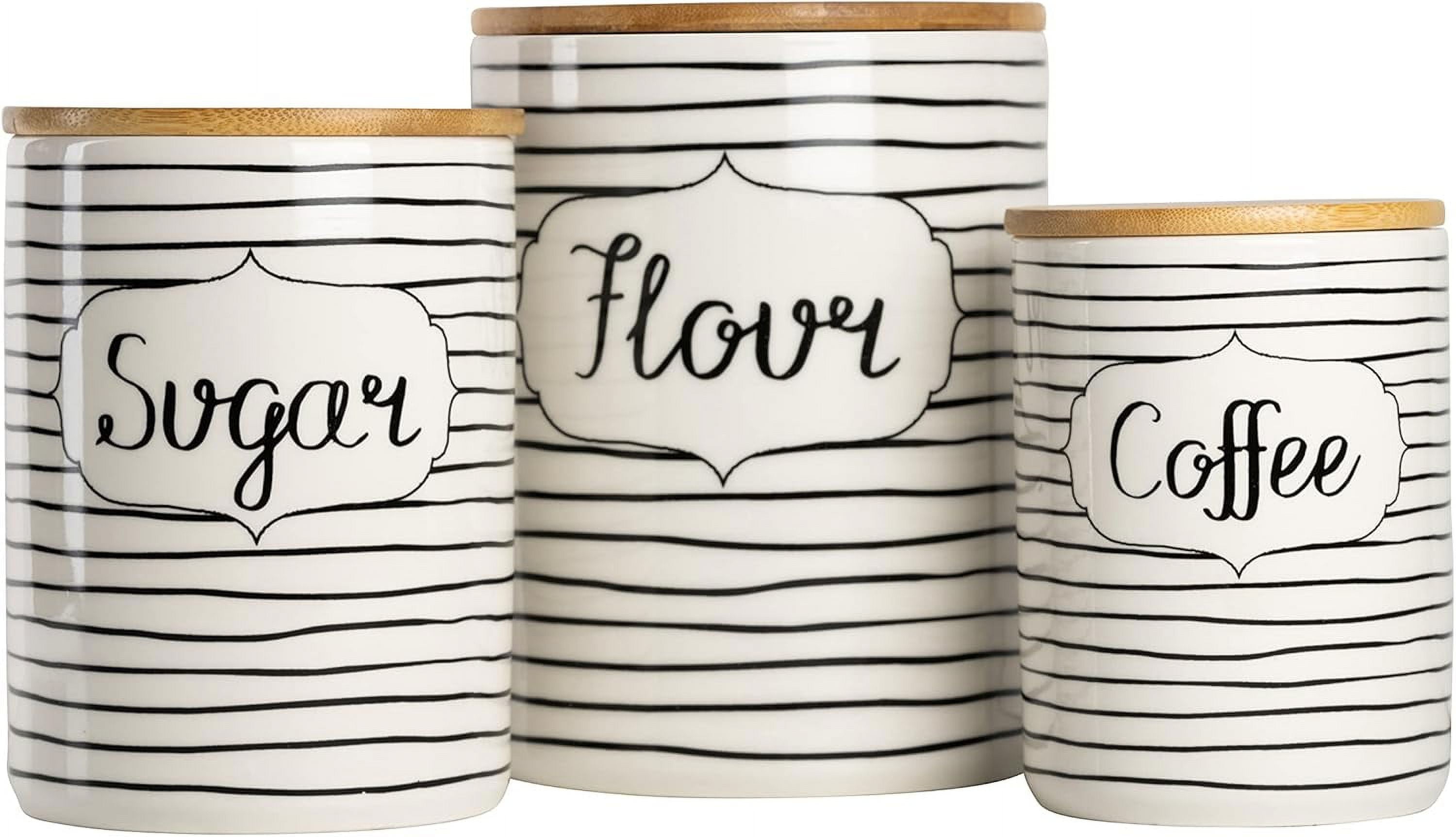 Marble Kitchen Canister, 3 Piece Set - Walmart.com