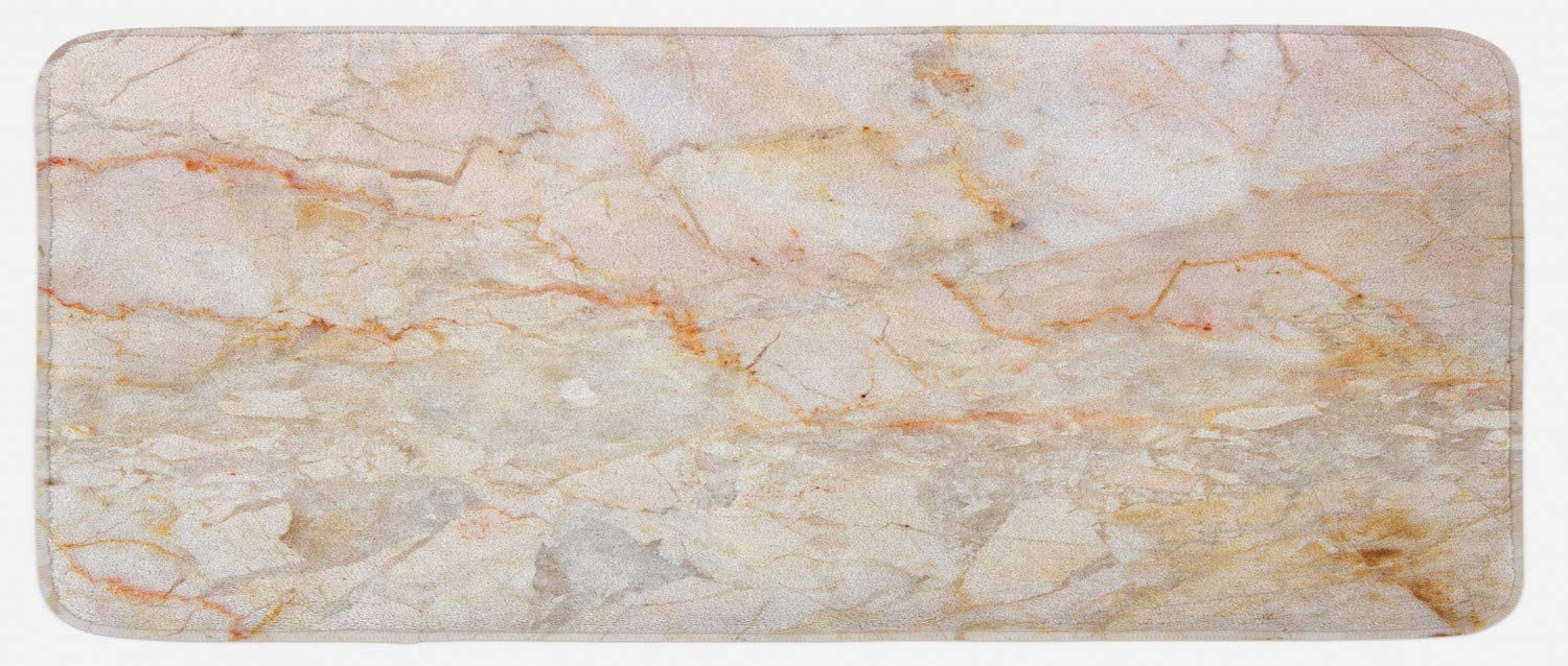 Marble Kitchen Mat, Mine Pattern Design Natural Fractures Realistic ...