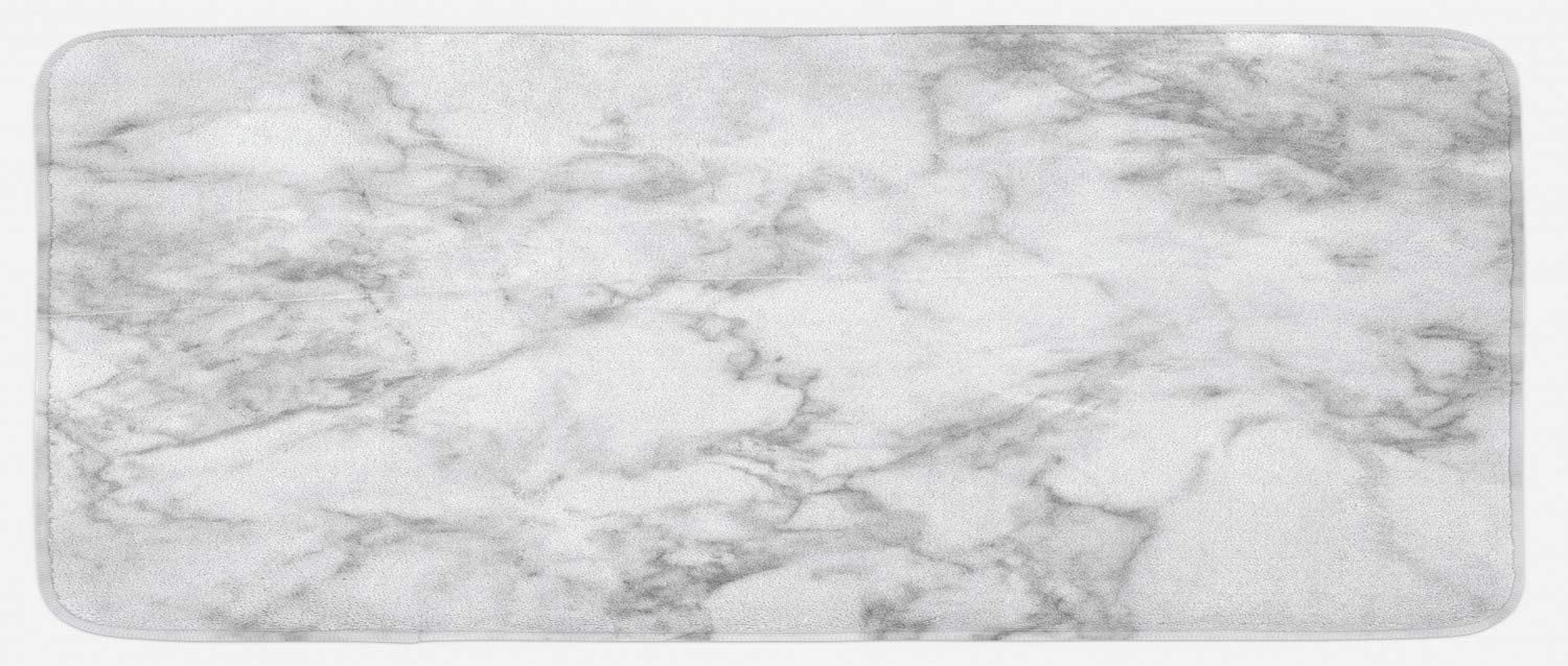 Marble Kitchen Mat, Nature Granite Pattern Cloudy Spotted Trace Effects ...