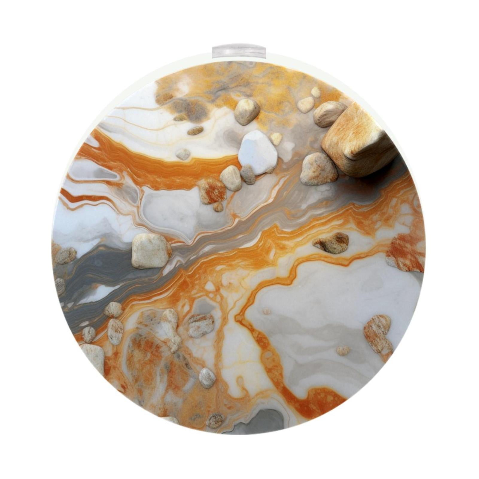 Marble LED Night Lights for Bedroom - Set of 2, Inductive Light Control ...