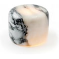 Marble LED Table Lamp Type-C Rechargeable Bedside Night Light Warm ...