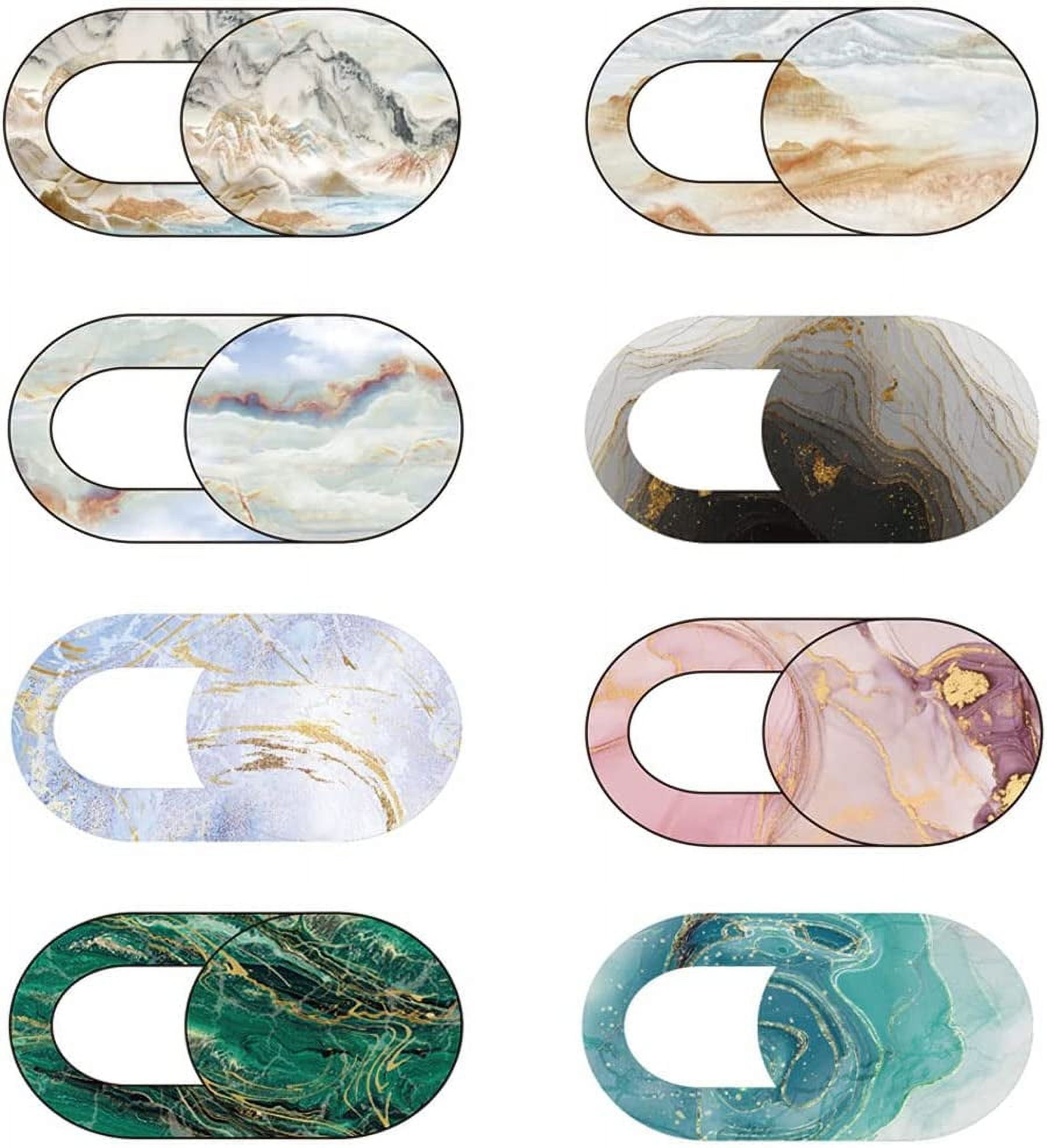 Marble Laptop Camera Cover Slide Cute 8 Pack, Webcam Cover Slide Phone ...