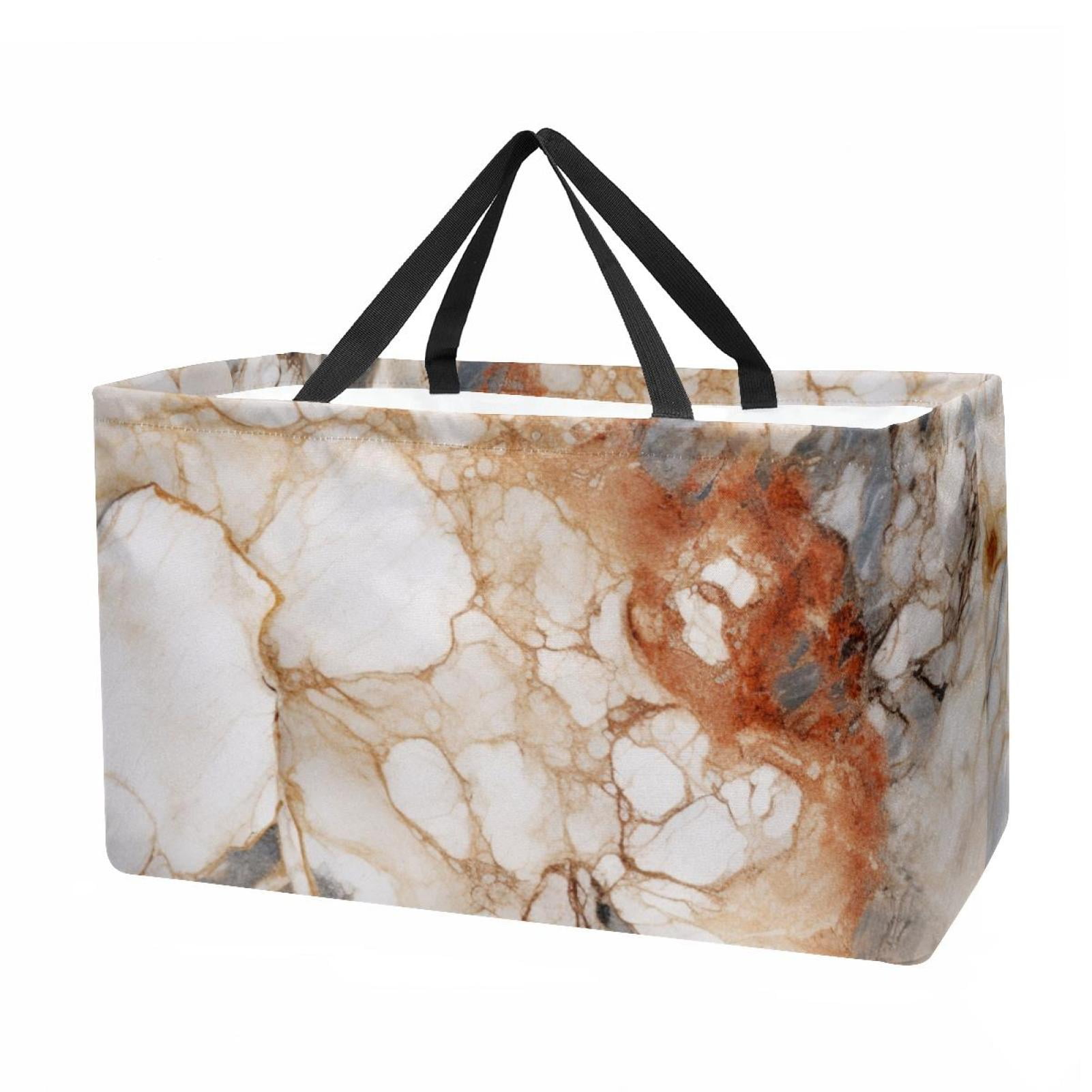 Marble Large Capacity Reusable Foldable Oxford Cloth Storage Bins ...