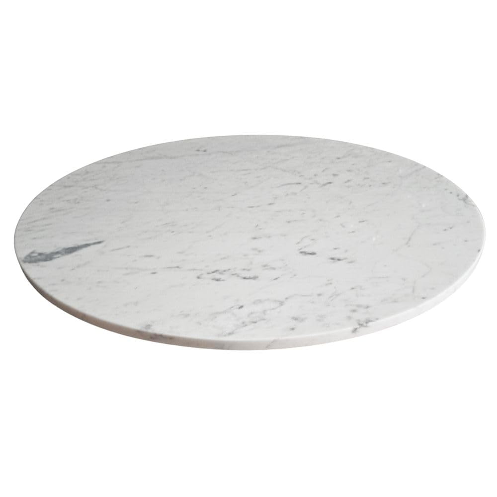 Marble Lazy Susan Turntable - Rotating Tray Dining Table Centerpiece ...