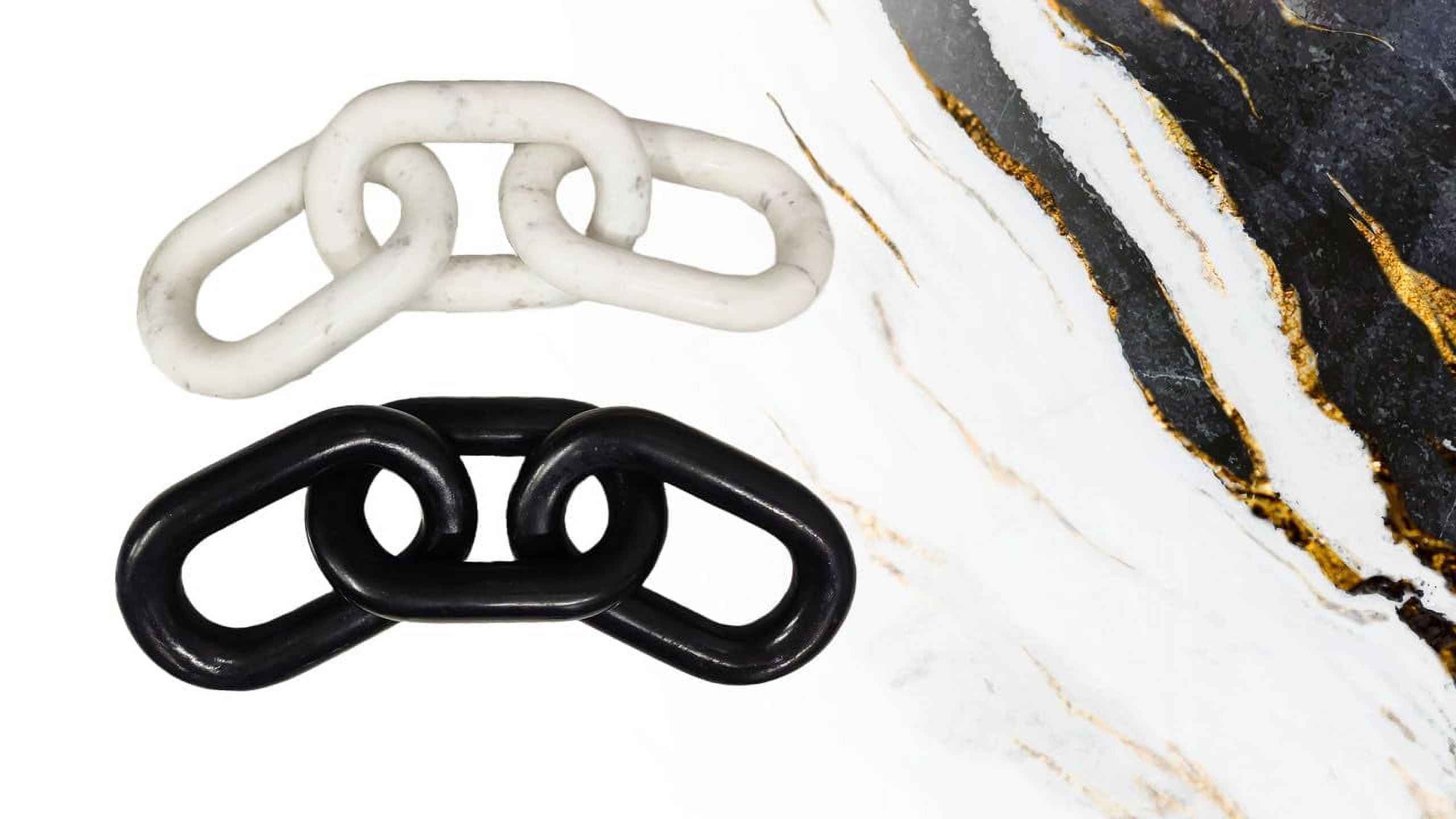 Marble Link Chain Sculpture | Link Chain Decor | Marble Knot | Marble ...