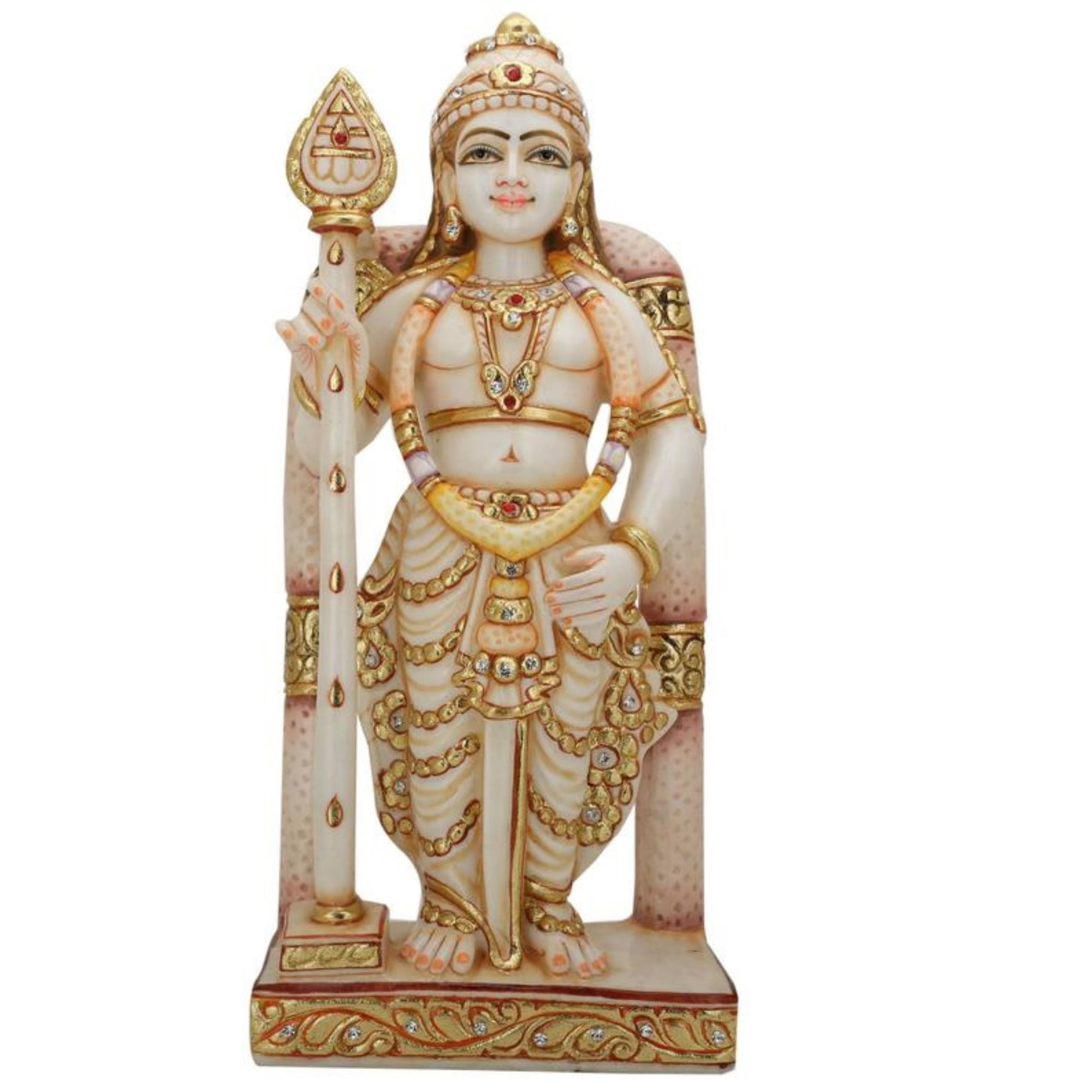 Marble Lord Kartikeya Murugan statue, Lord shiva son sculpture, Lord ...