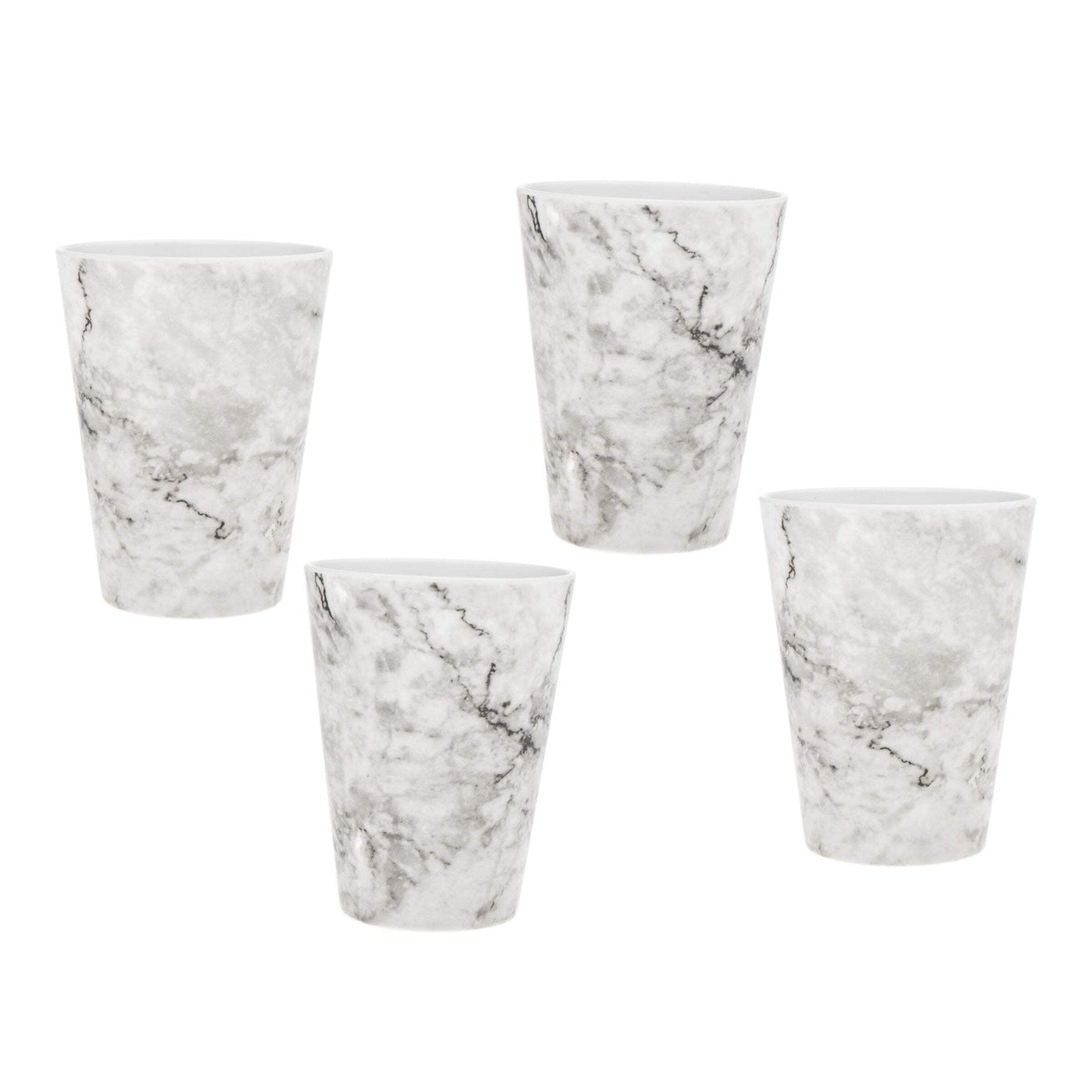 Walmart Marble Melamine Drinking Ware Tumbler Cups, Set of 4 - Walmart.com