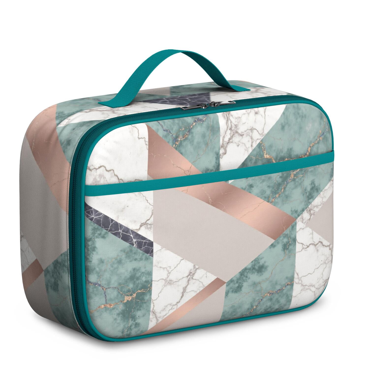 Marble Modern Geometric Flowers Abstract Men Lunch Box for School ...