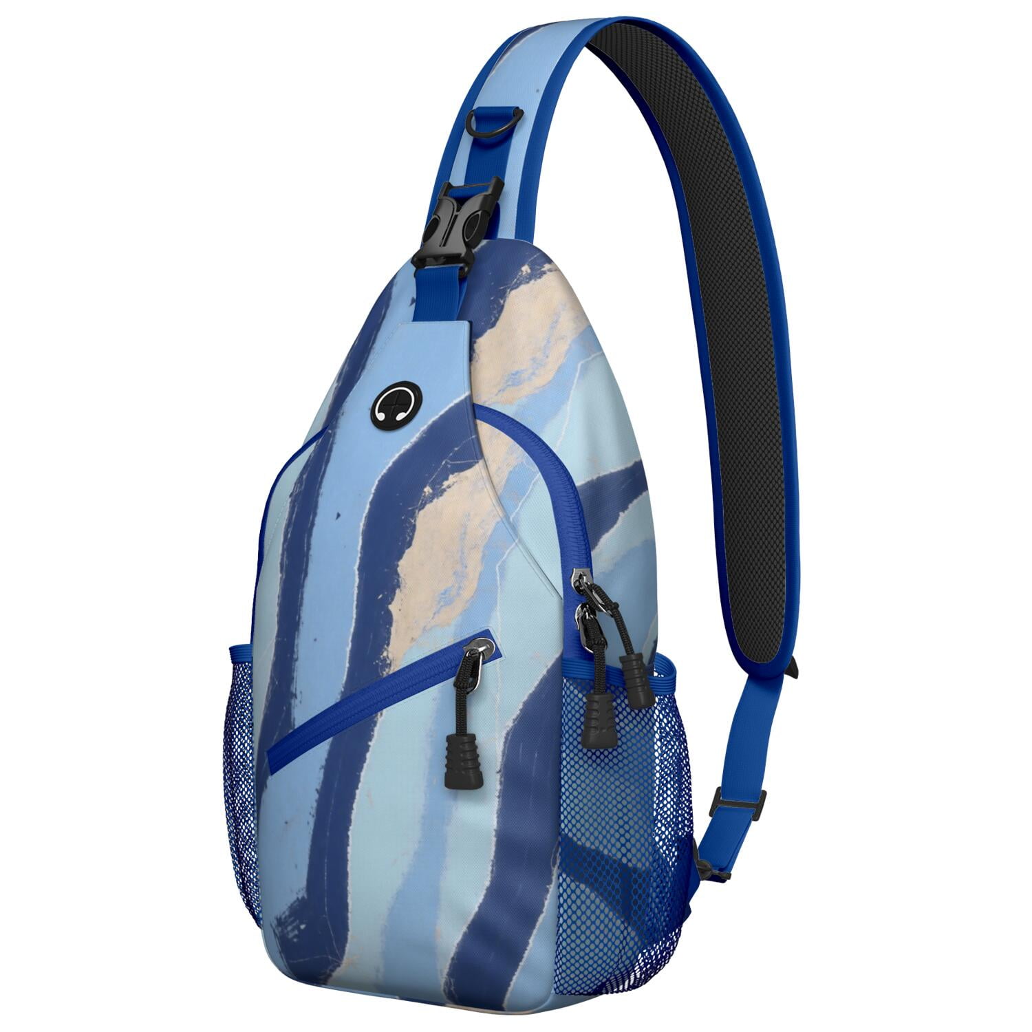 Marble Modern Geometric Sling Backpack for Women Men Crossbody Bag ...