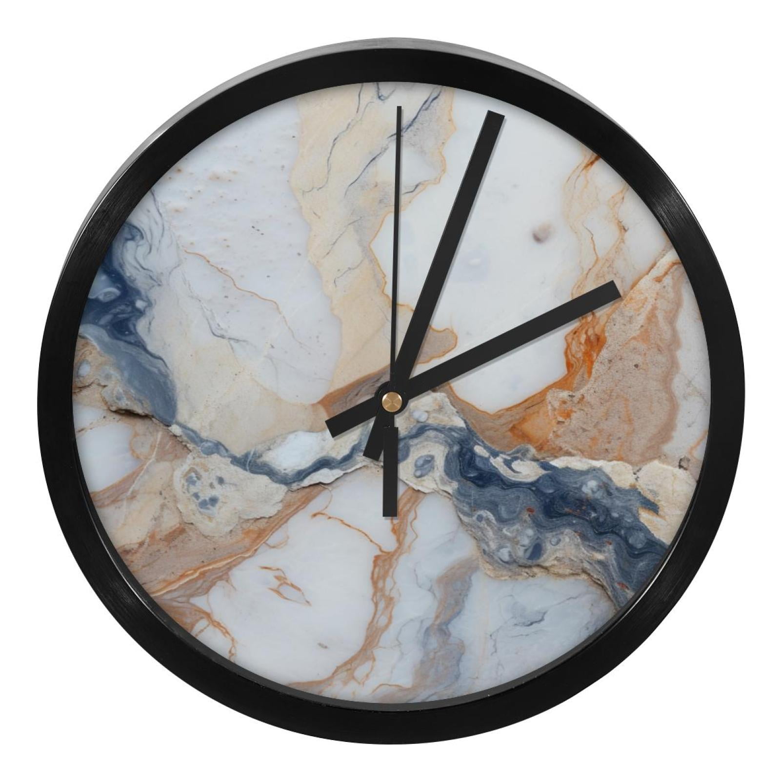 Marble Modern Quartz Wall Clock for Offices, Classrooms, Bedrooms ...