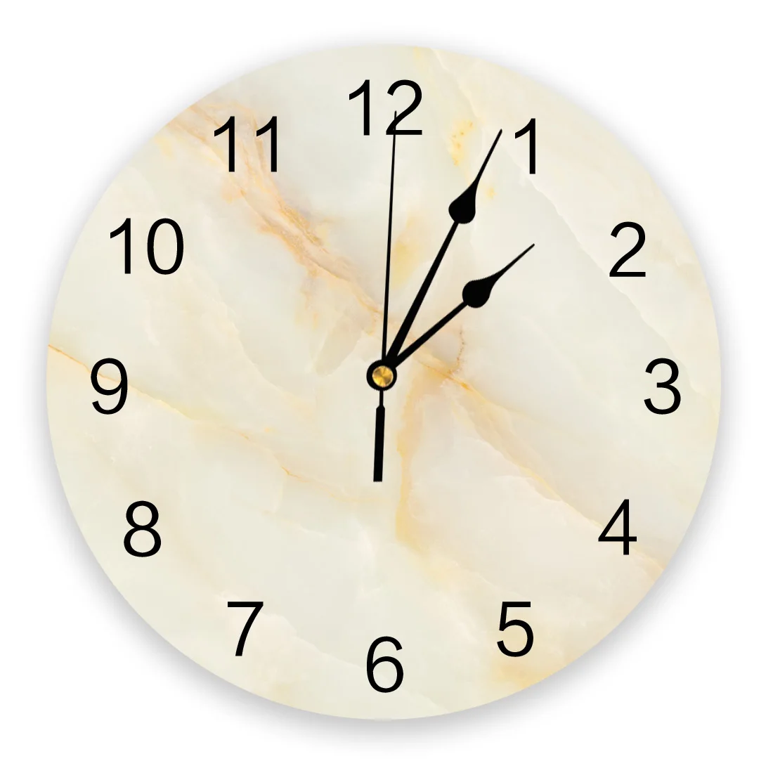 Marble Modern Wall Clock For Home Office Wall ration Living Room ...
