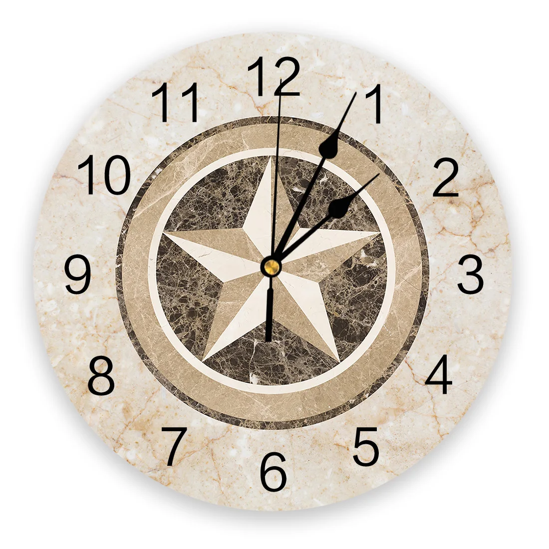 Marble Modern Wall Clock For Home Office Wall ration Living Room ...
