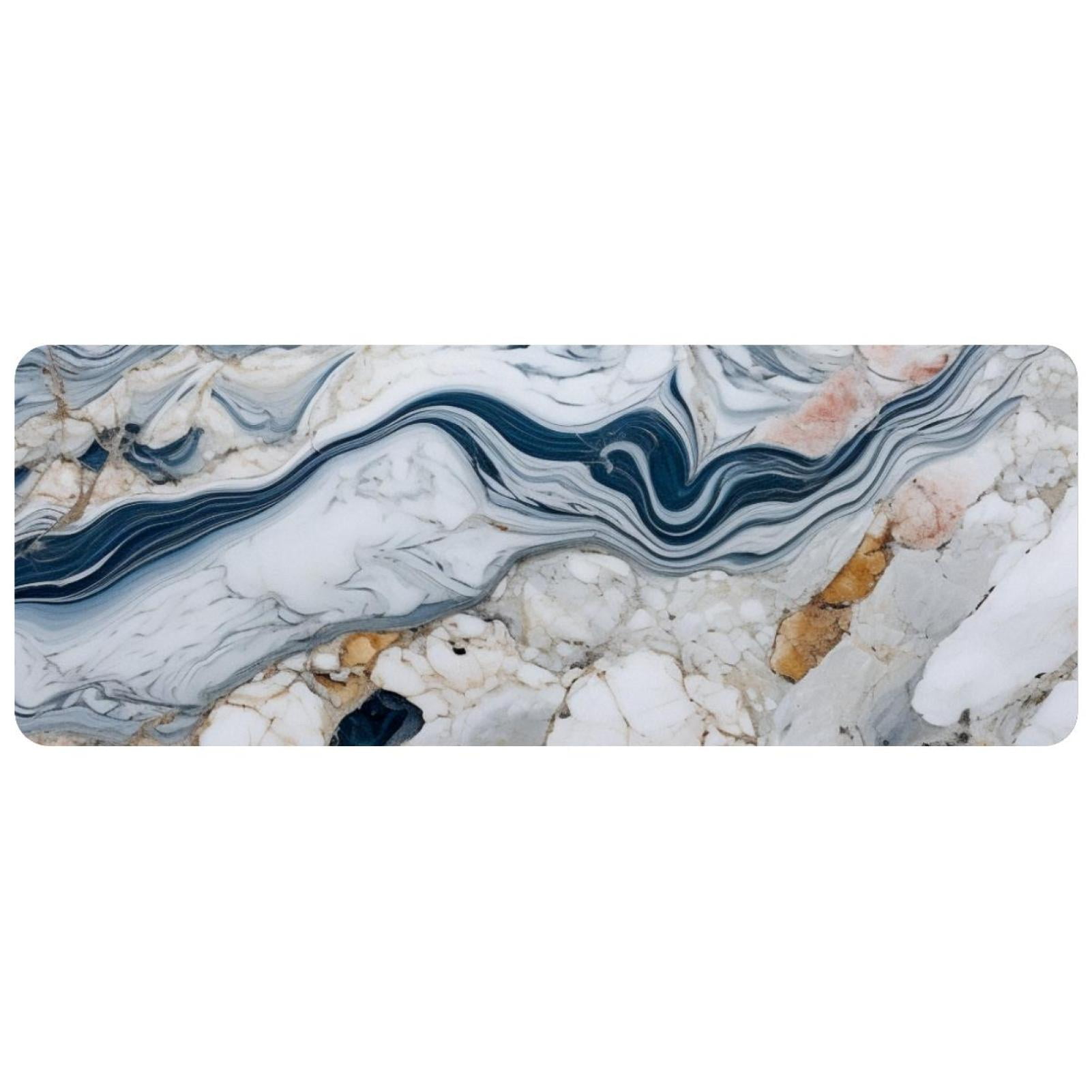 Marble Mouse Pad for Wireless Mouse Home Office Desk Laptop with Rubber ...