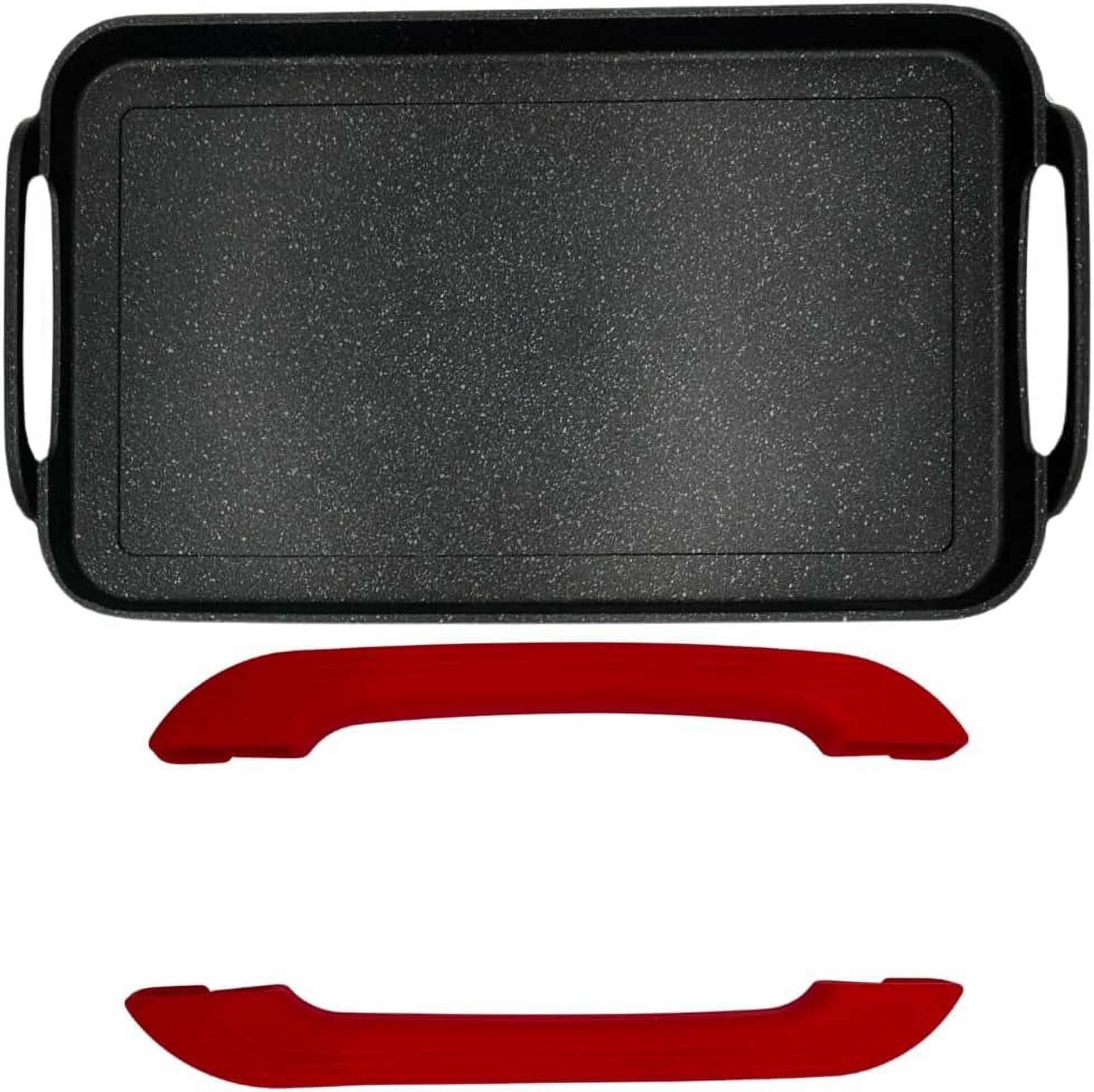 Marble Nonstick Double Griddle for all Stove Tops, 19 x 11.5, Cast ...