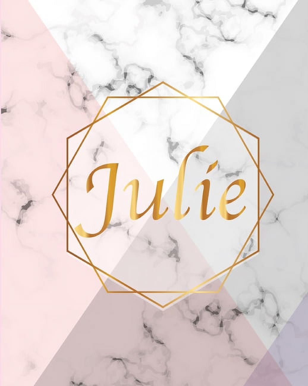 Marble Notebooks: Julie: Gift Luxury Marble Glossy Pink Purple Faux ...